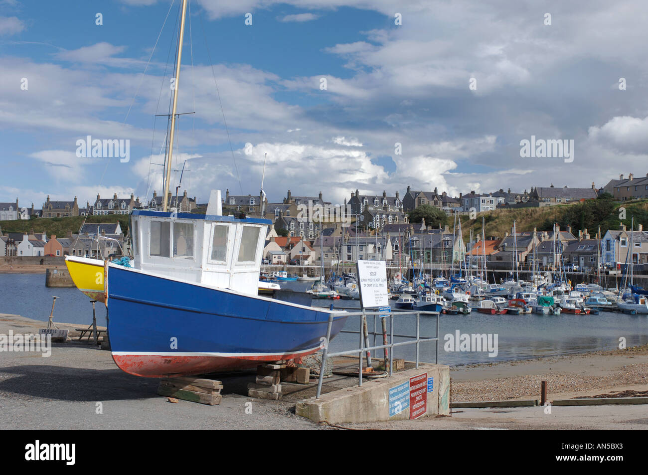 Findochty, quiet Fishing Village in North East,Grampian Region ...