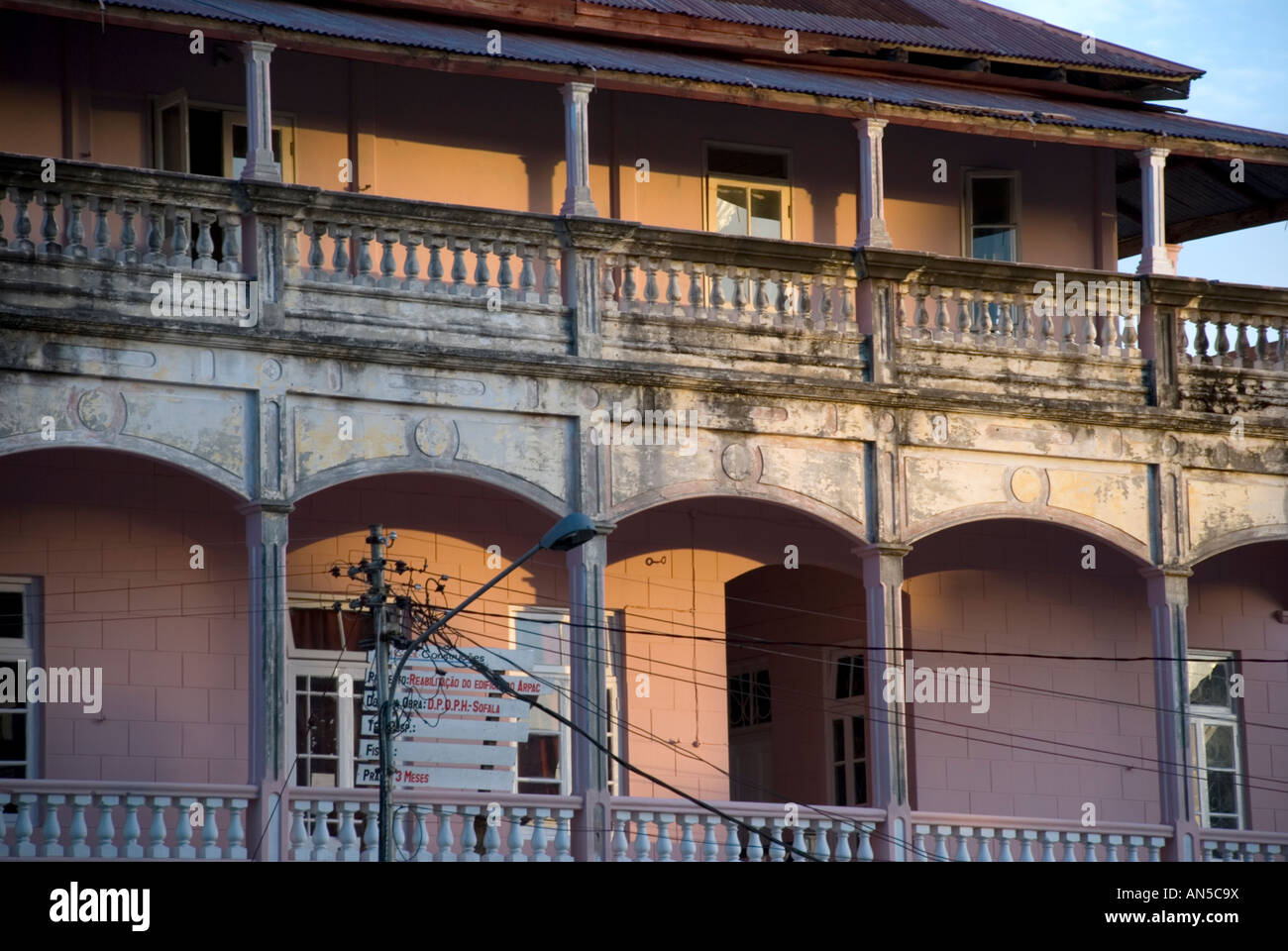 colonial architecture, beira, mozambique Stock Photo - Alamy
