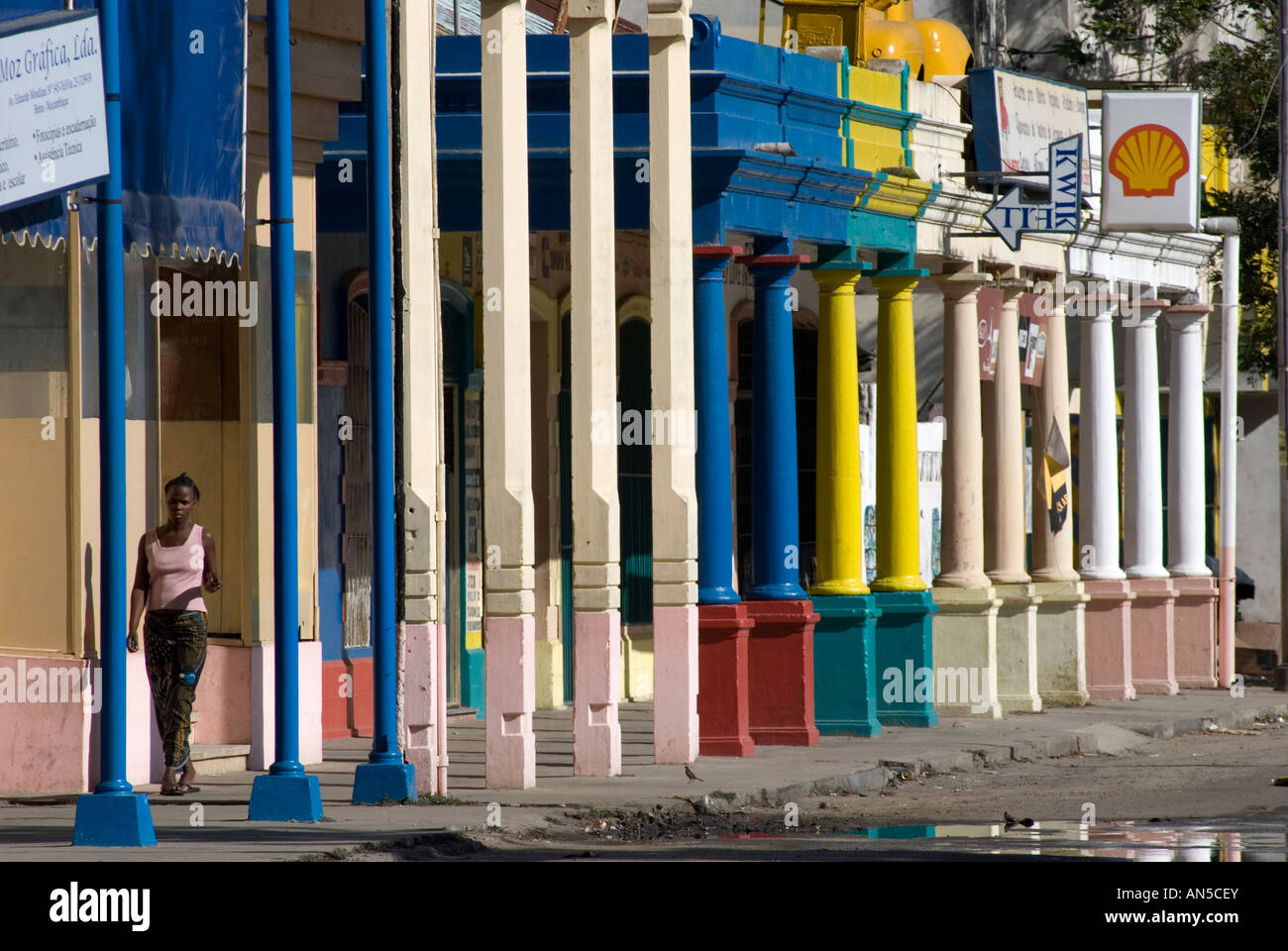 colonial architecture, beira, mozambique Stock Photo - Alamy