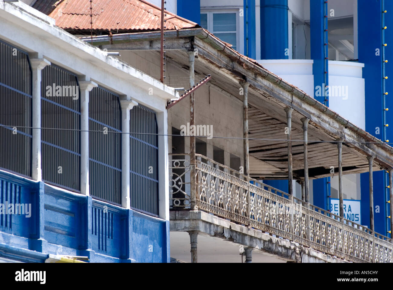 colonial buildings on municipal plaza, beira, mozambique Stock Photo ...
