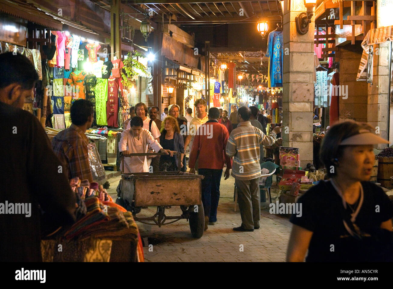 The Souk at night in Luxor Egypt Stock Photo - Alamy