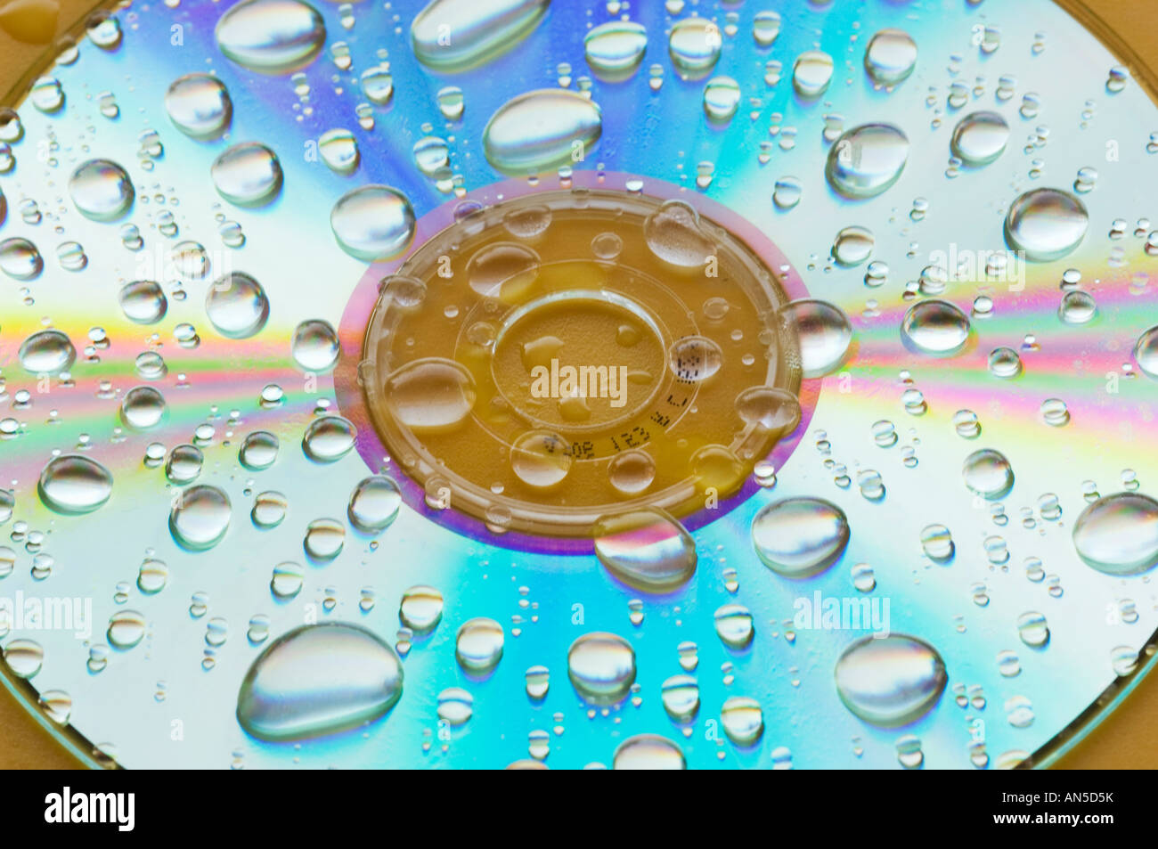 Cd dvd water drops hi-res stock photography and images - Alamy