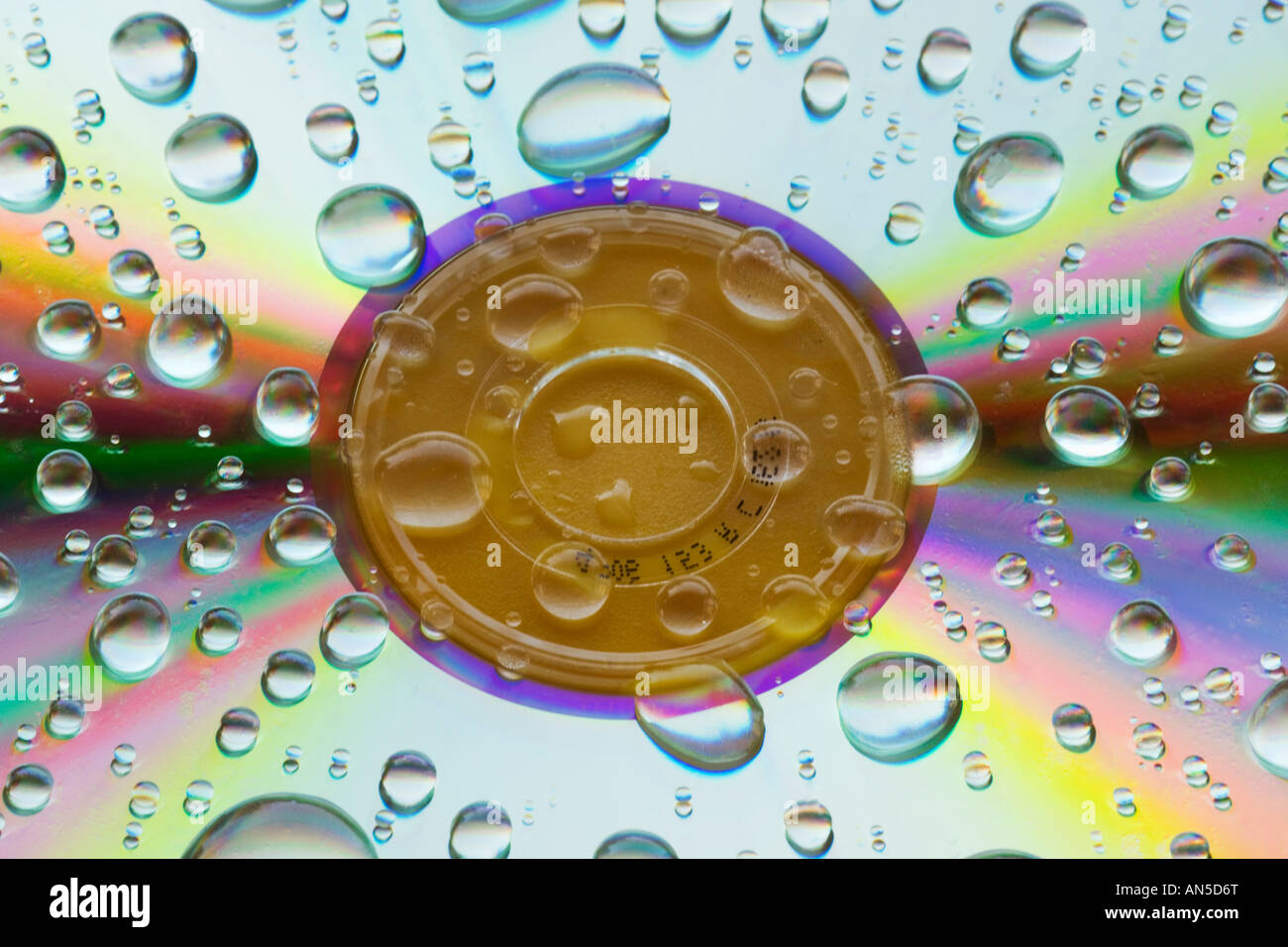 Cd dvd water drops hi-res stock photography and images - Alamy