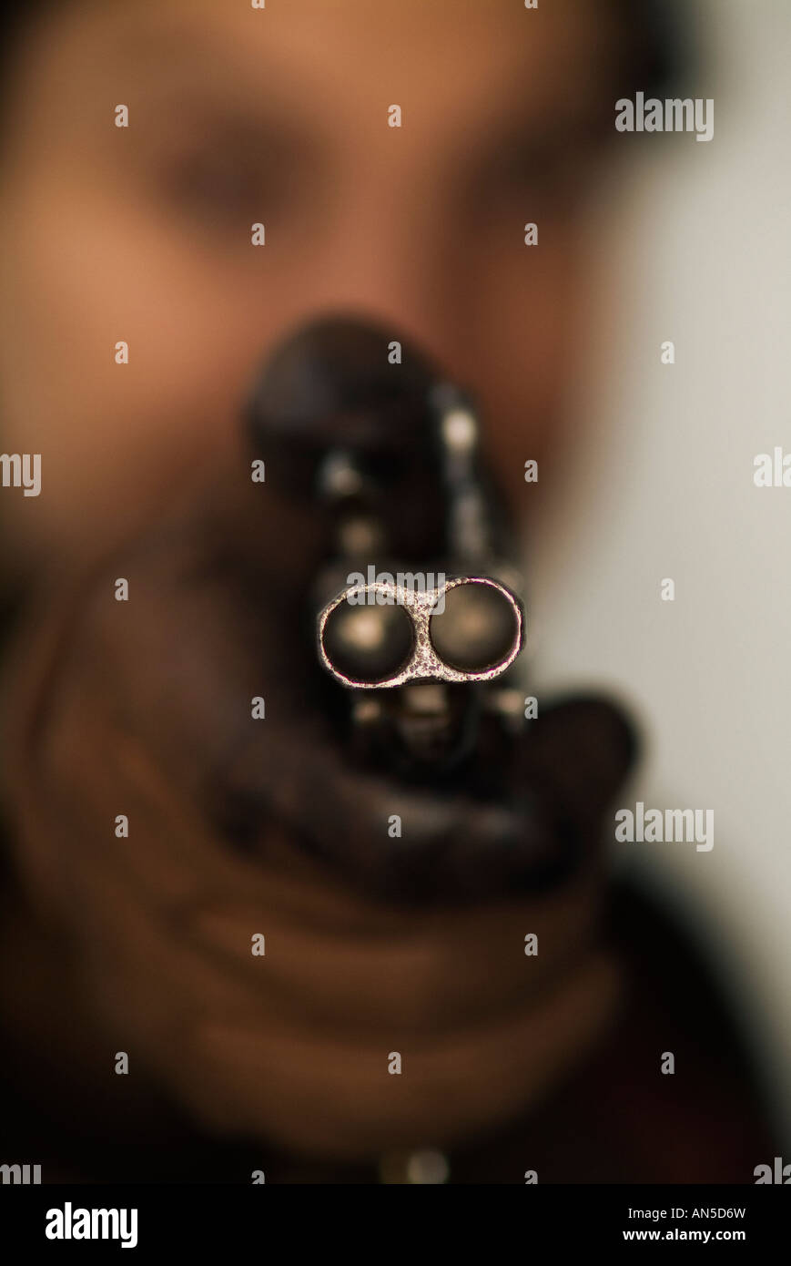 Closeup hand pointing gun camera hi-res stock photography and images ...