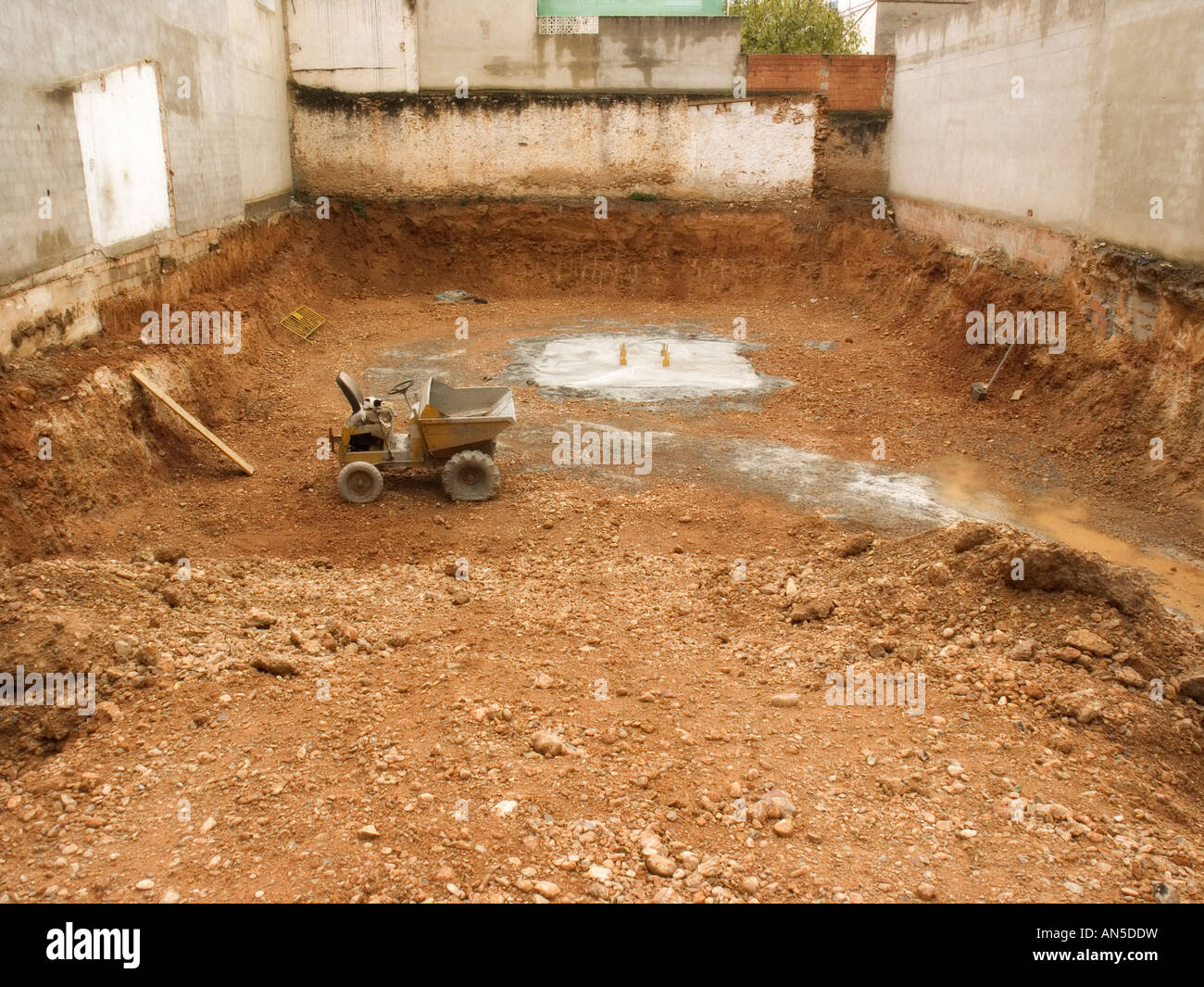 Plot under construction Stock Photo - Alamy