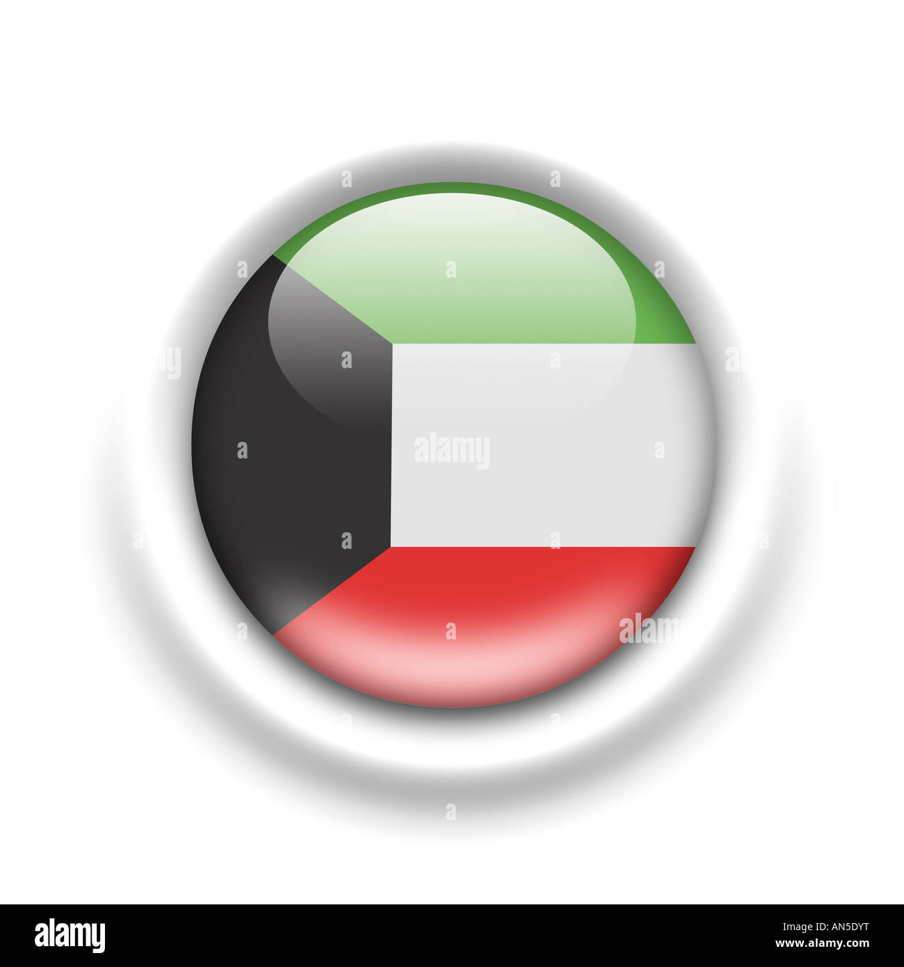 Flag of The Kuwait Stock Photo - Alamy