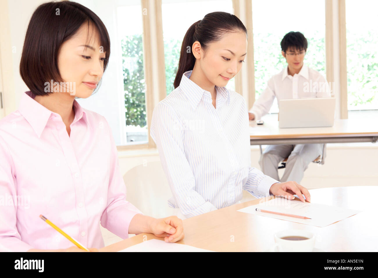 Image of Japanese office Stock Photo - Alamy