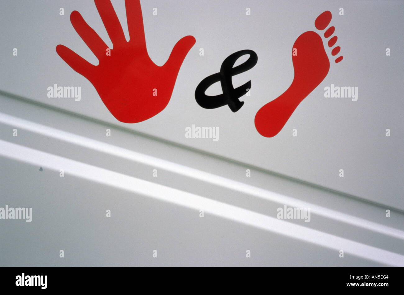 Foot symbols hi-res stock photography and images - Alamy