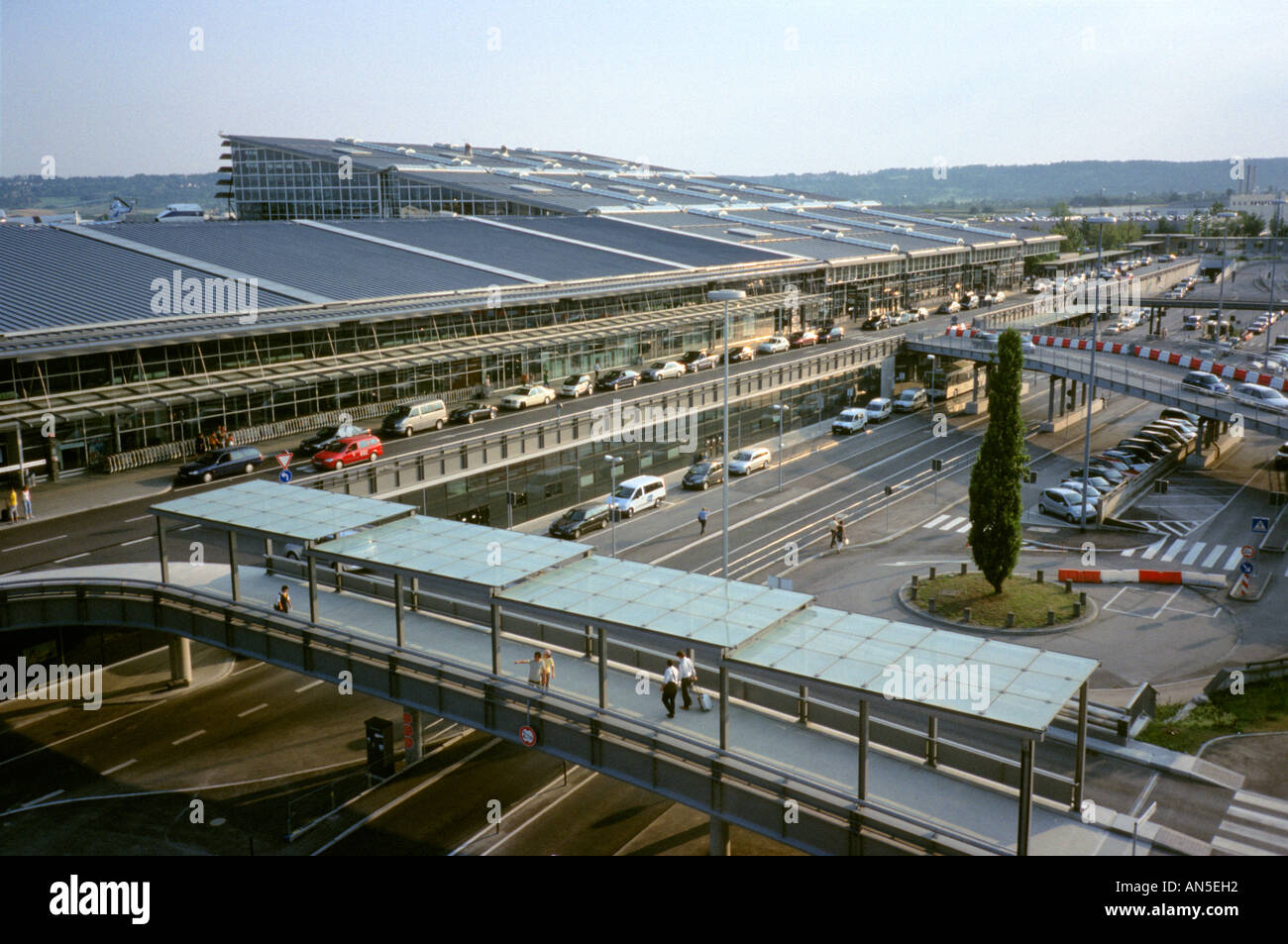 View on the airport terminal in Stuttgart Echterdingen Germany Stock ...