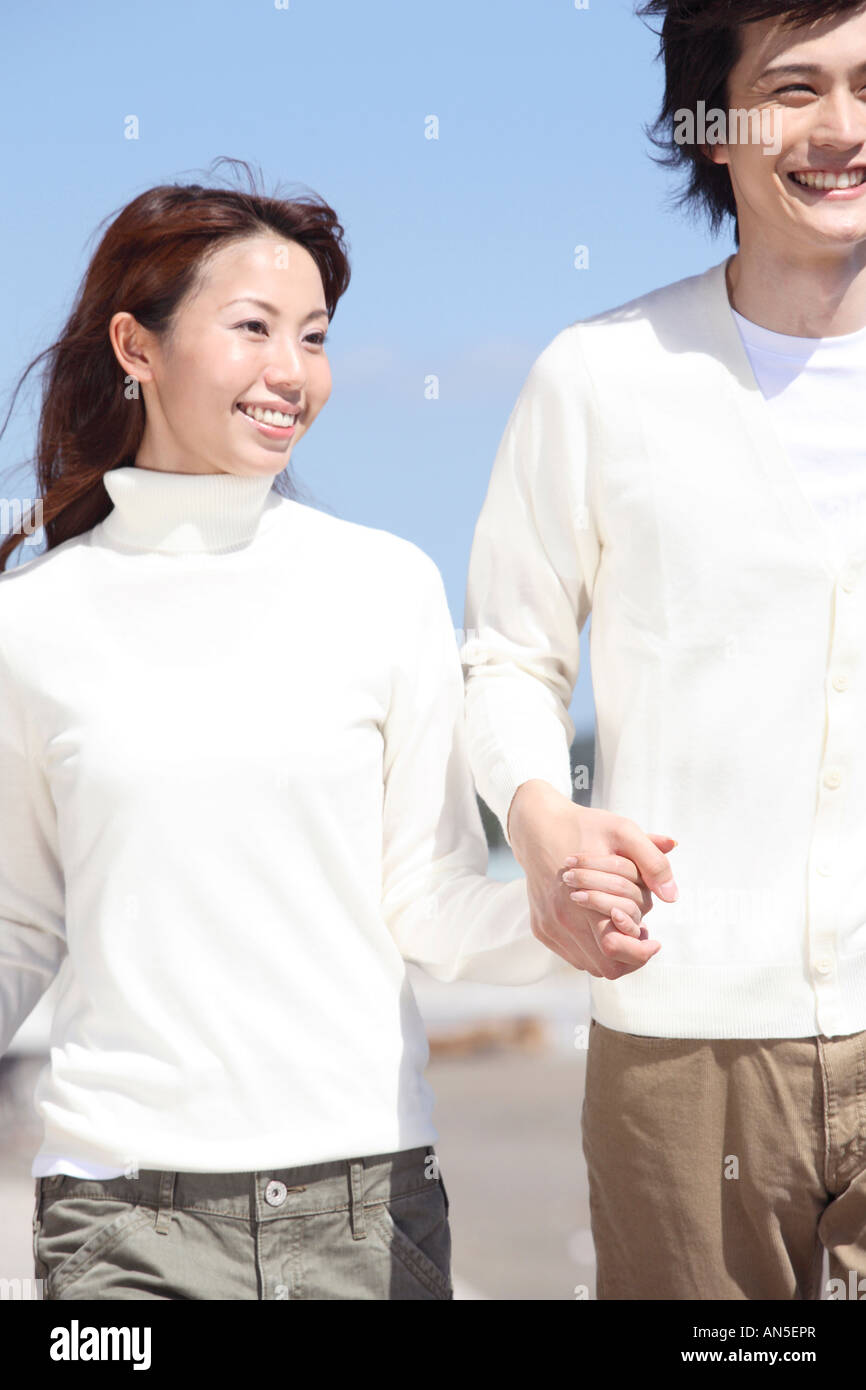 Japanese couple in Enoshima Stock Photo - Alamy