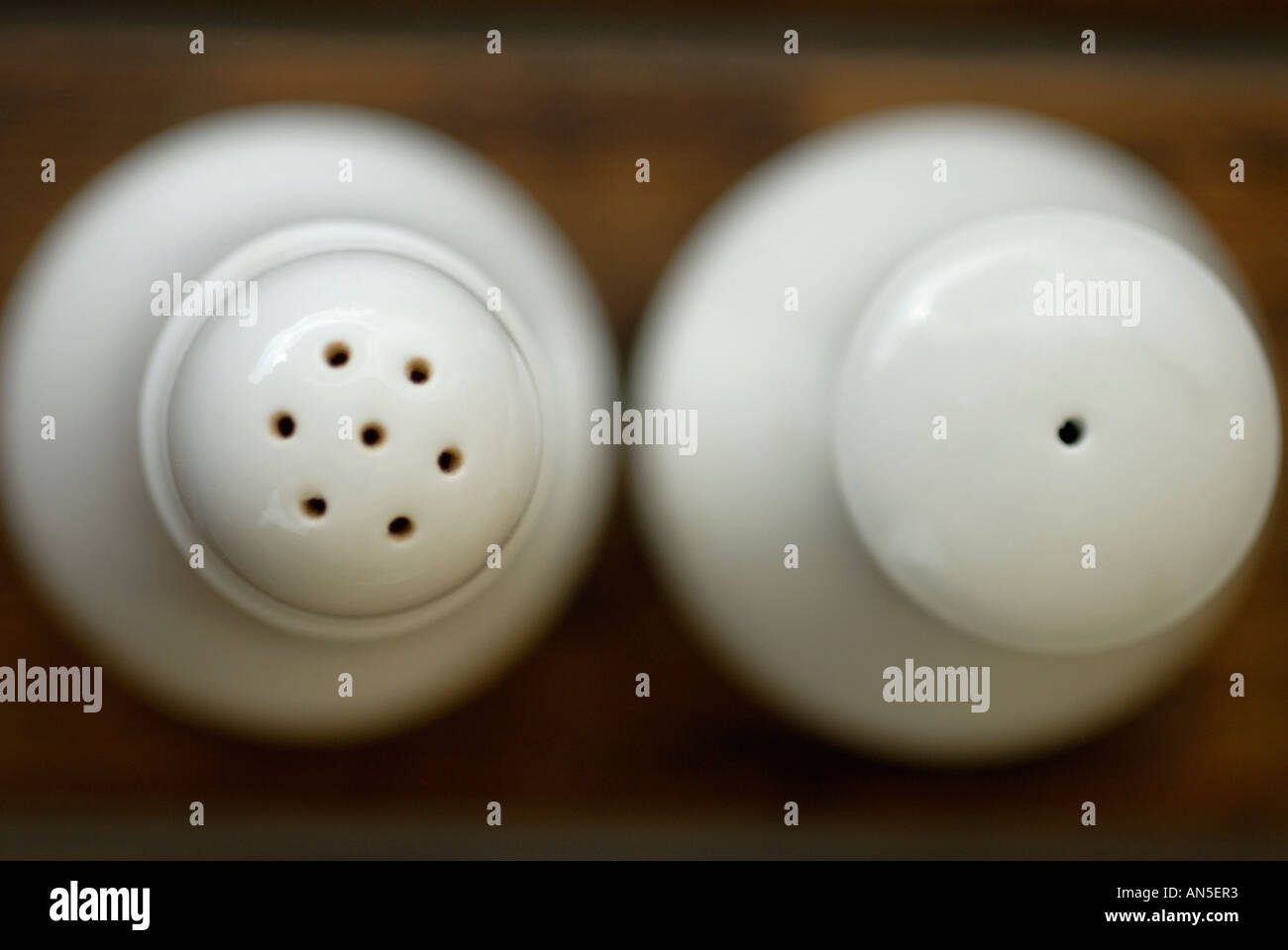 salt and pepper pots cruet Stock Photo - Alamy