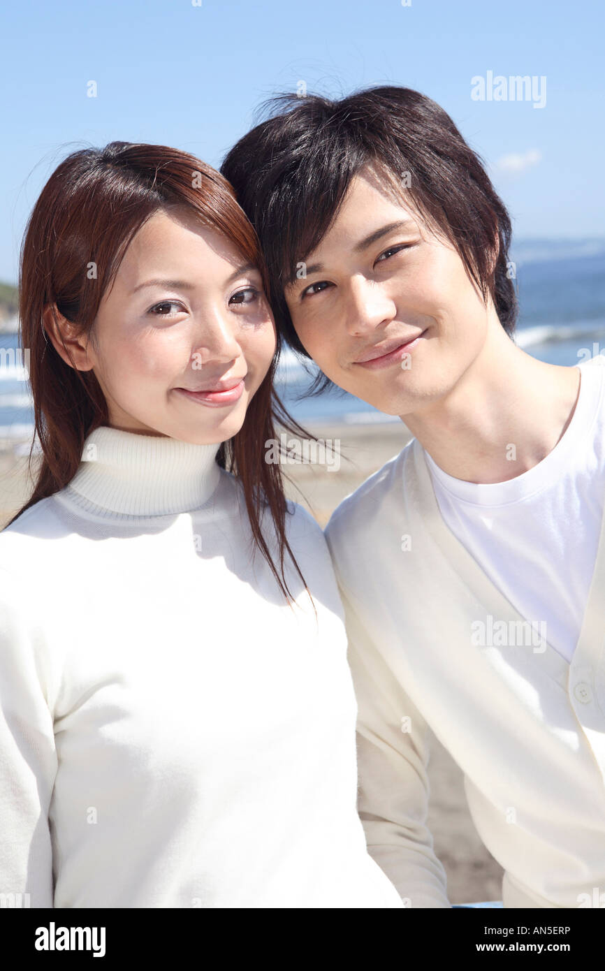 Japanese couple in Enoshima Stock Photo - Alamy