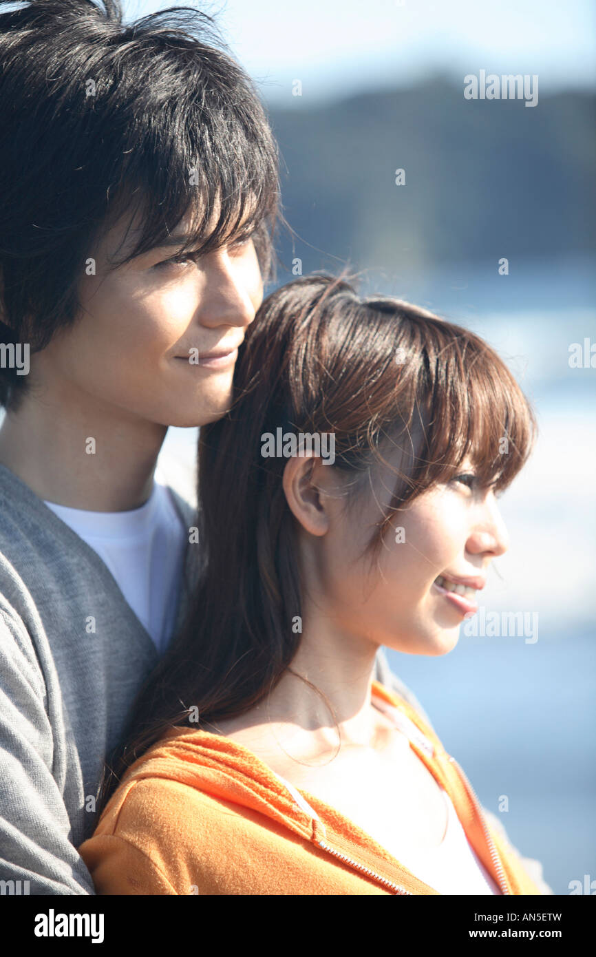 Japanese couple in Enoshima Stock Photo - Alamy