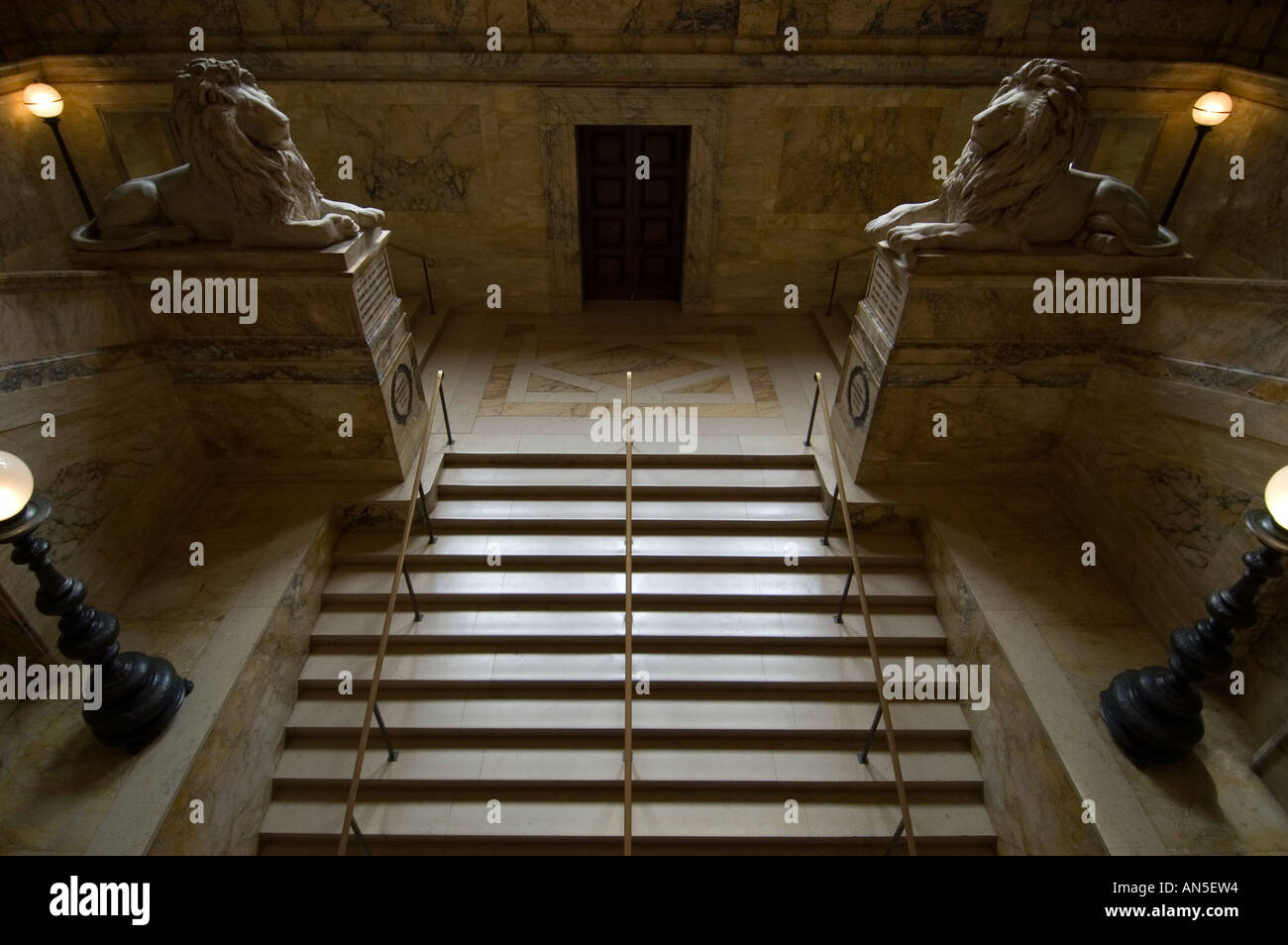 Boston public library staircase hi-res stock photography and images - Alamy