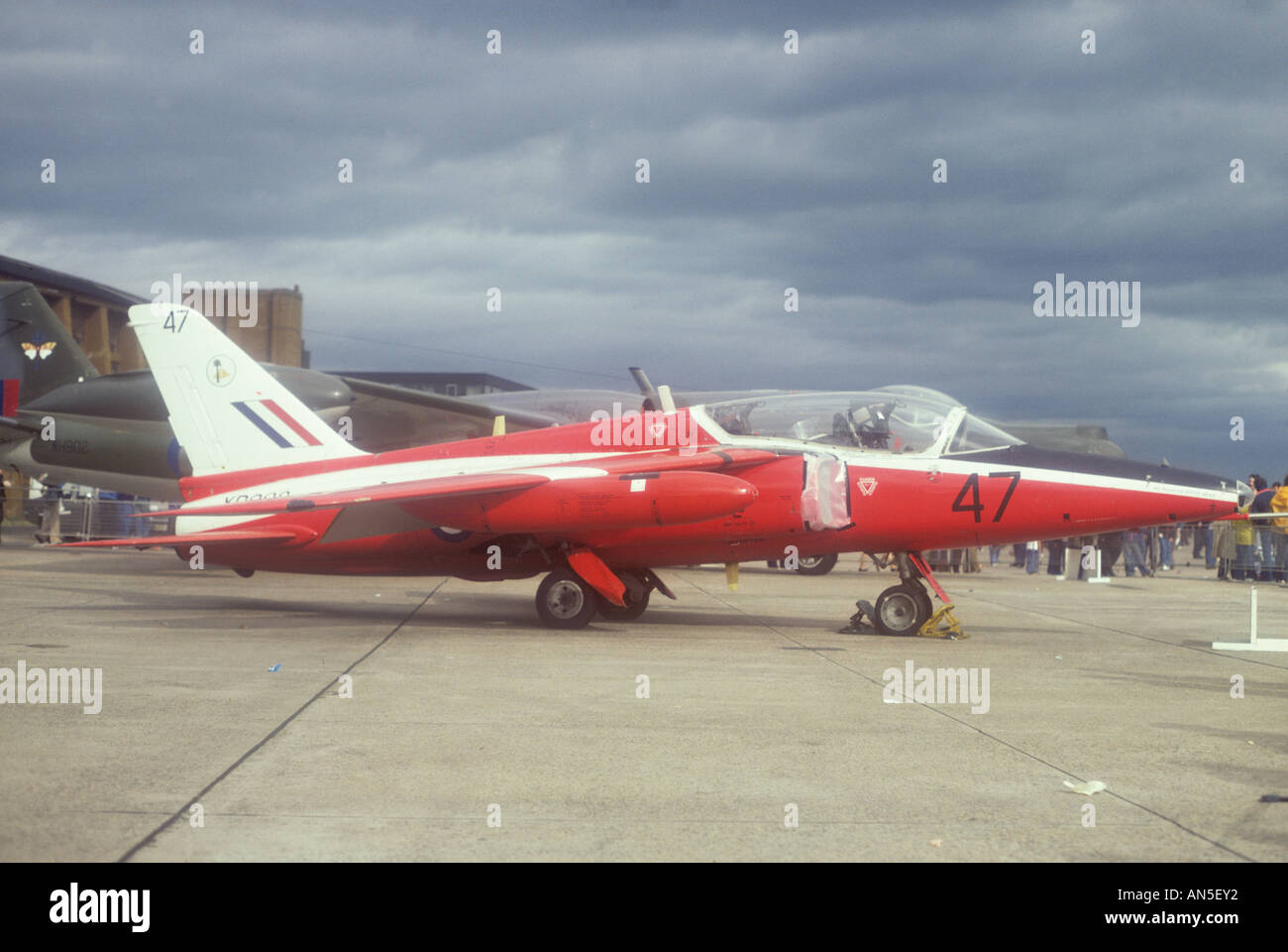 Hawker Siddeley Gnat advanced jet trainer Royal Air Force Stock Photo ...
