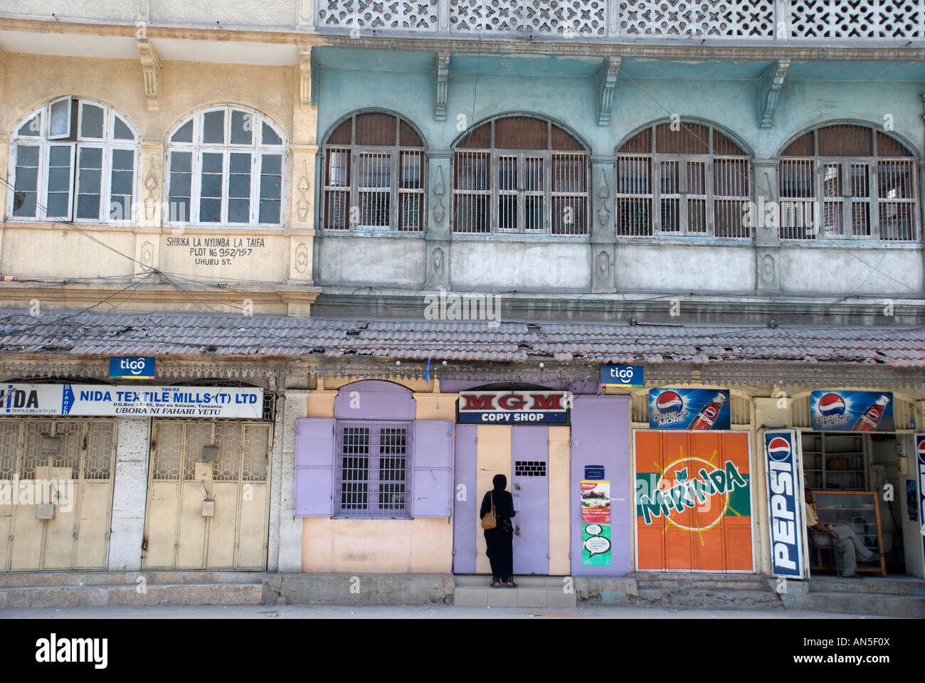 colonial buildings, dar es salaam, tanzania Stock Photo - Alamy