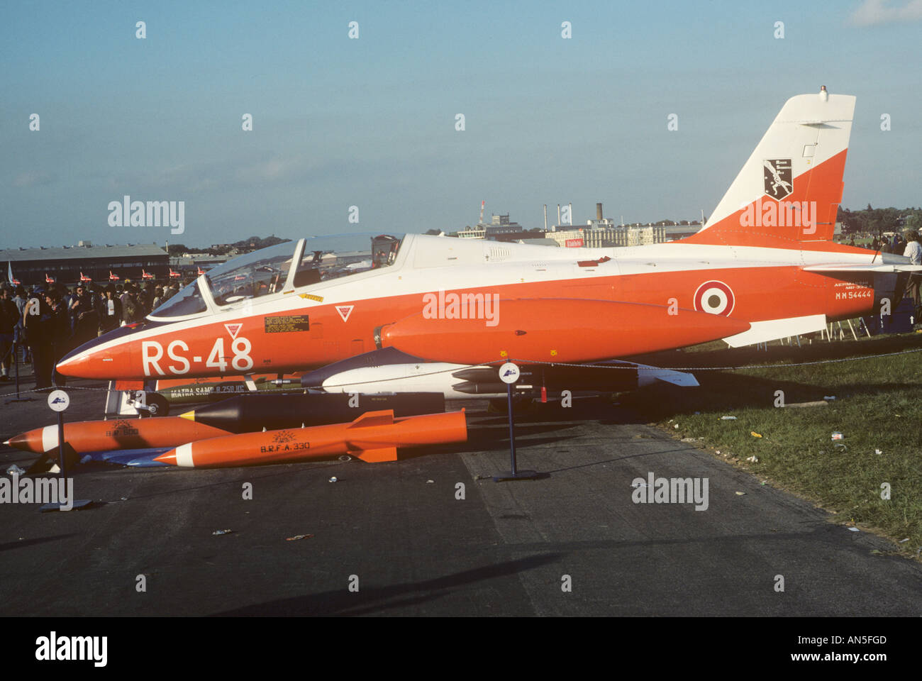 Aermacchi MB-339 jet trainer Italian Air Force Farnborough Air Show ...