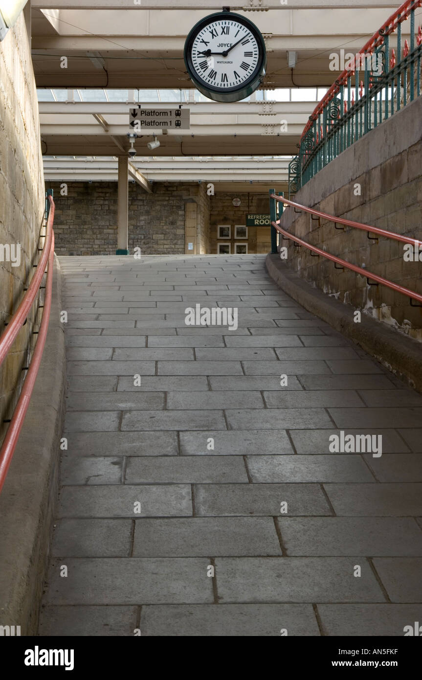 The famous clock at Carnforth railway station Lancashire England where ...