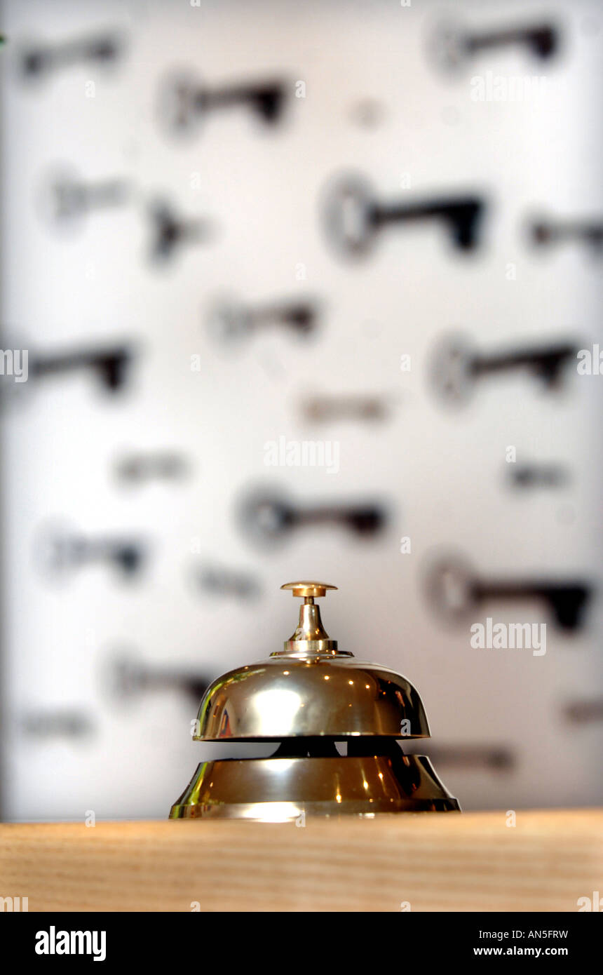 Bell hotel reception keys mounted hi-res stock photography and images ...