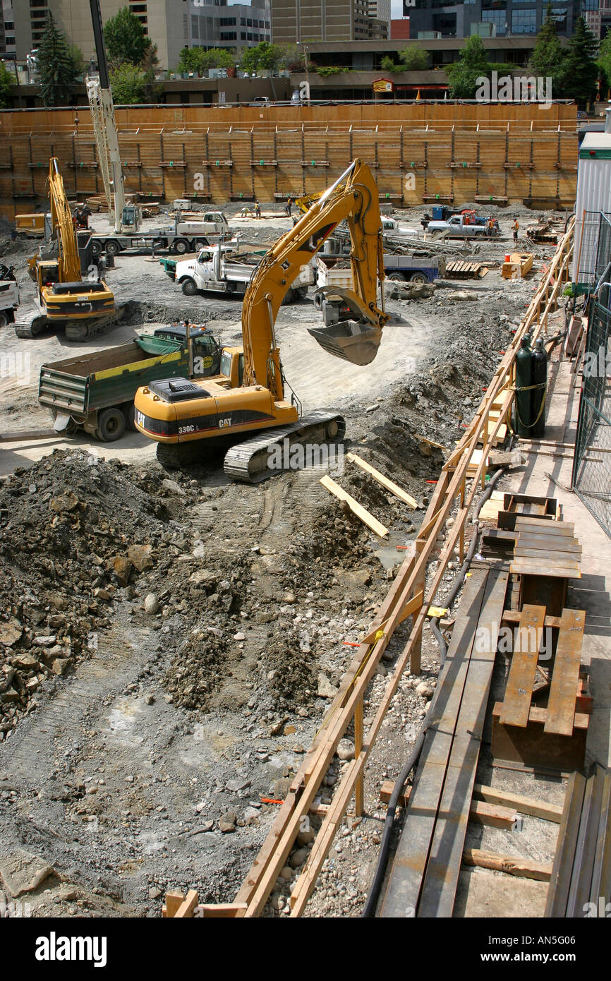 CONSTRUCTION Building under construction in Calgary, Alberta, Canada ...