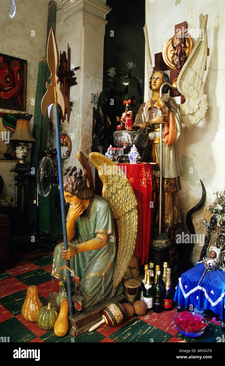 Santeria altar in the village of Madruga in Cuba Stock Photo, Royalty ...