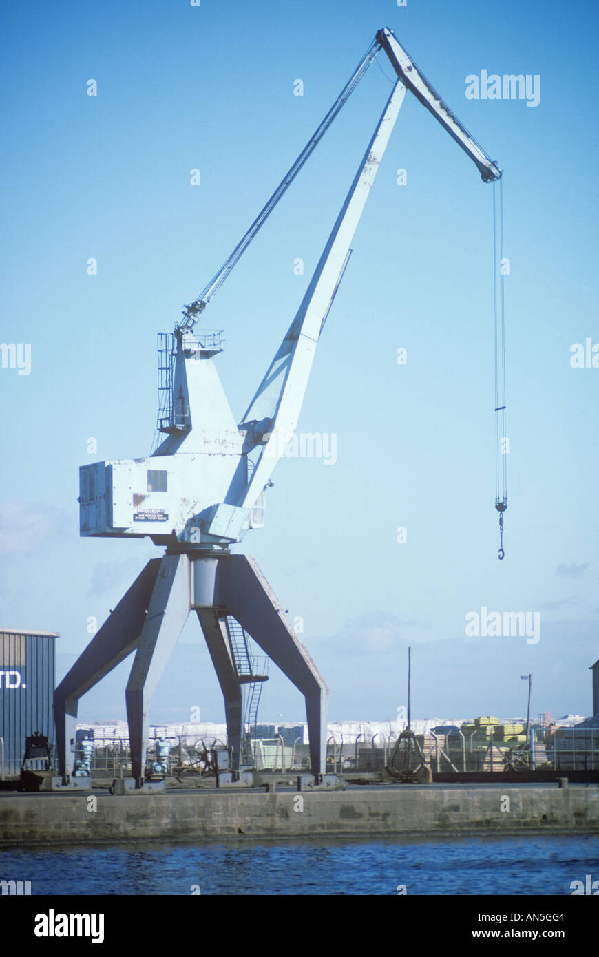 Harbour Crane Leith Docks Edinburgh Scotland Stock Photo - Alamy