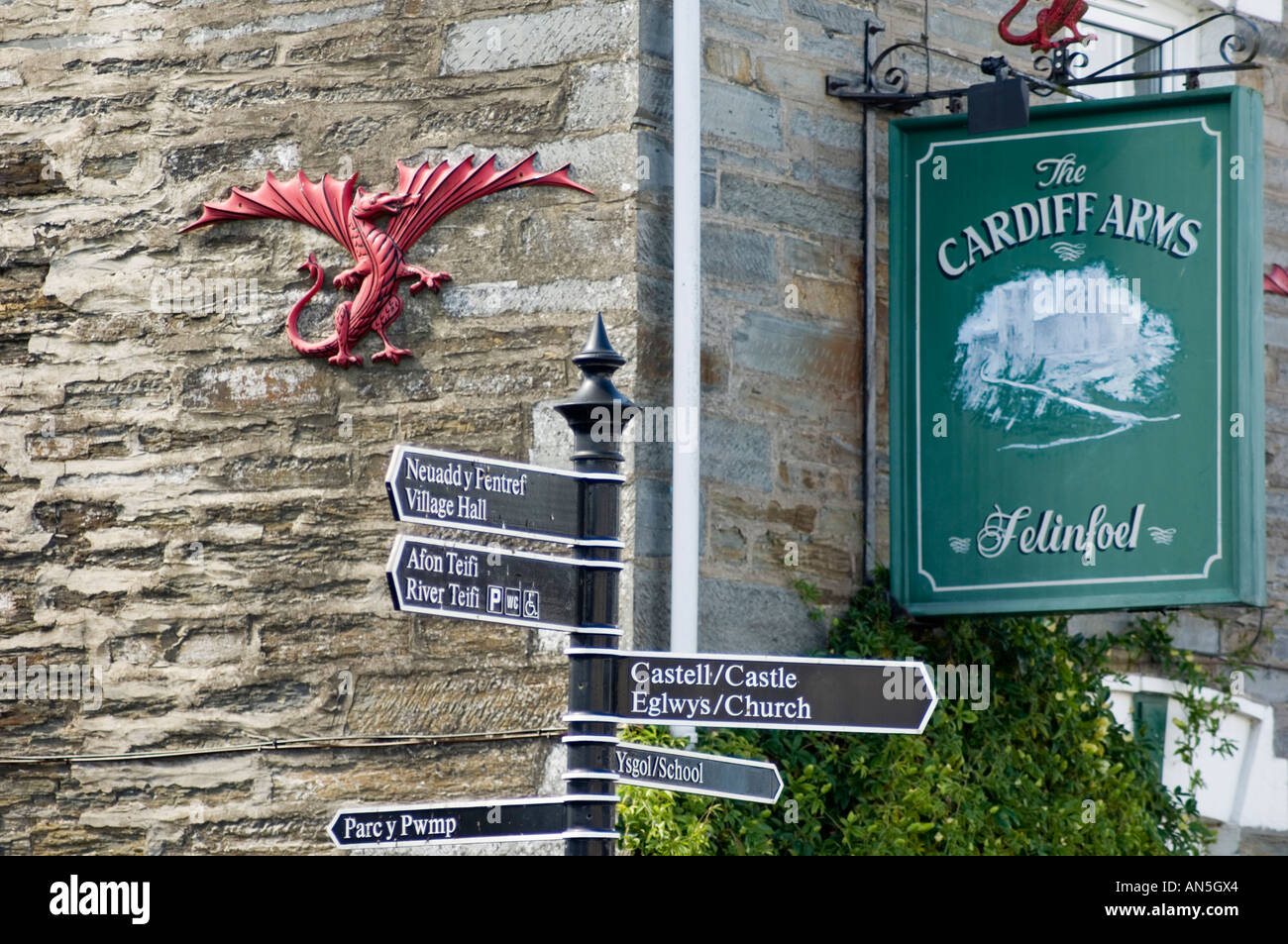 The Cardiff Arms Inn pub, a Felinfoel pub , Cilgerran village ...