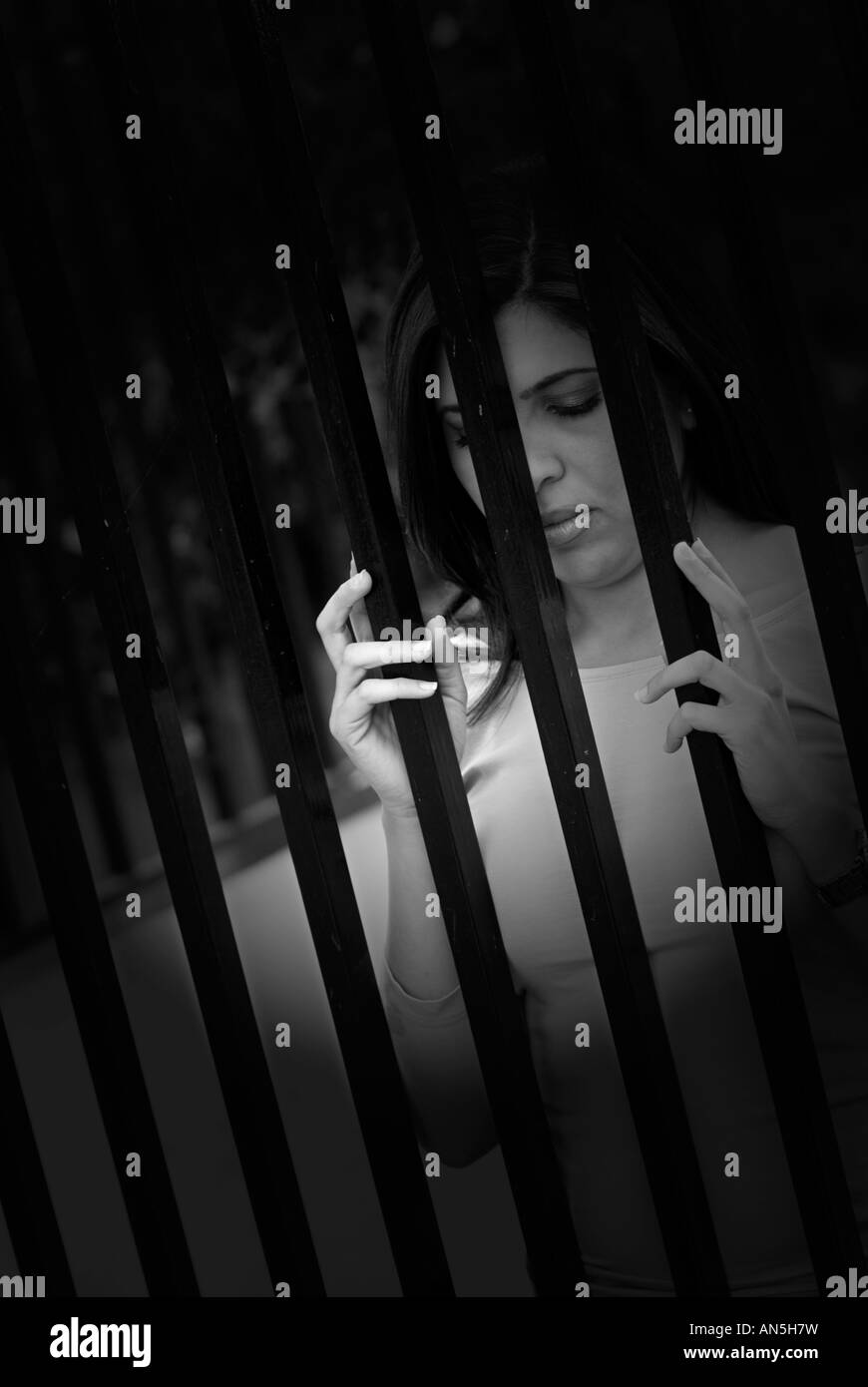 Confused young woman Black and White Stock Photos & Images - Alamy