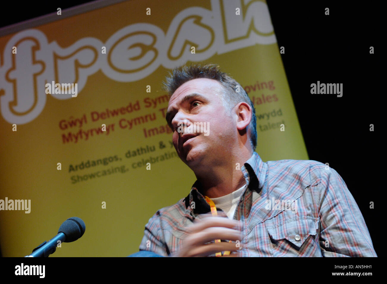 Marc Evans, welsh film director, at the Ffresh student film festival ...