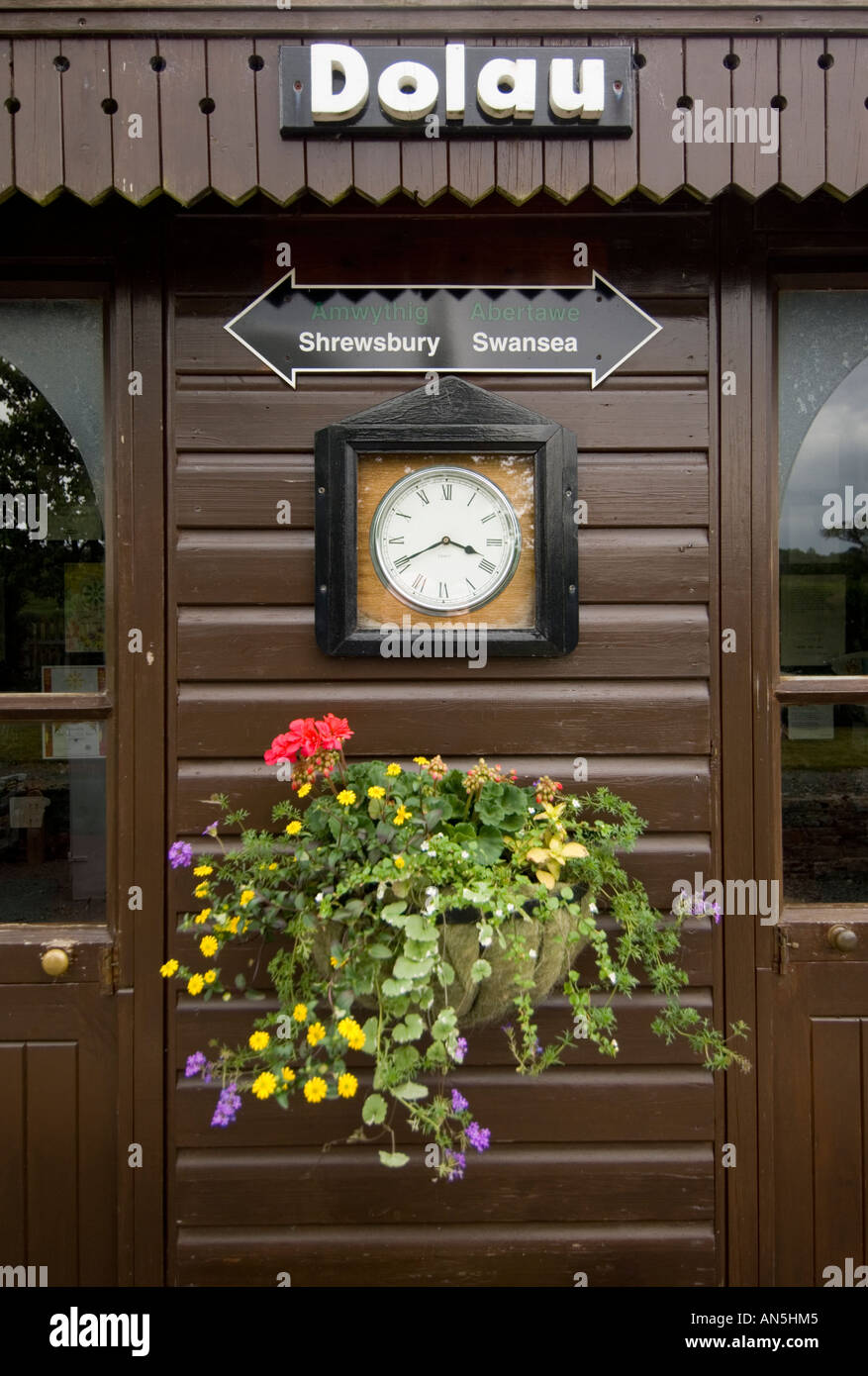 Dolau railway station on the Heart of Wales line Powys Mid Wales Stock ...