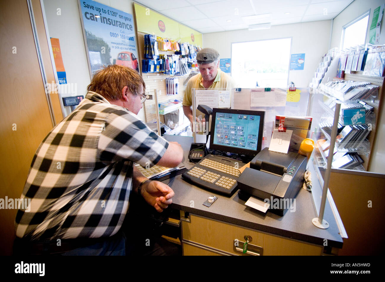 Mobile rural post office run by sub-postmaster Dai Jones at Talsarn ...