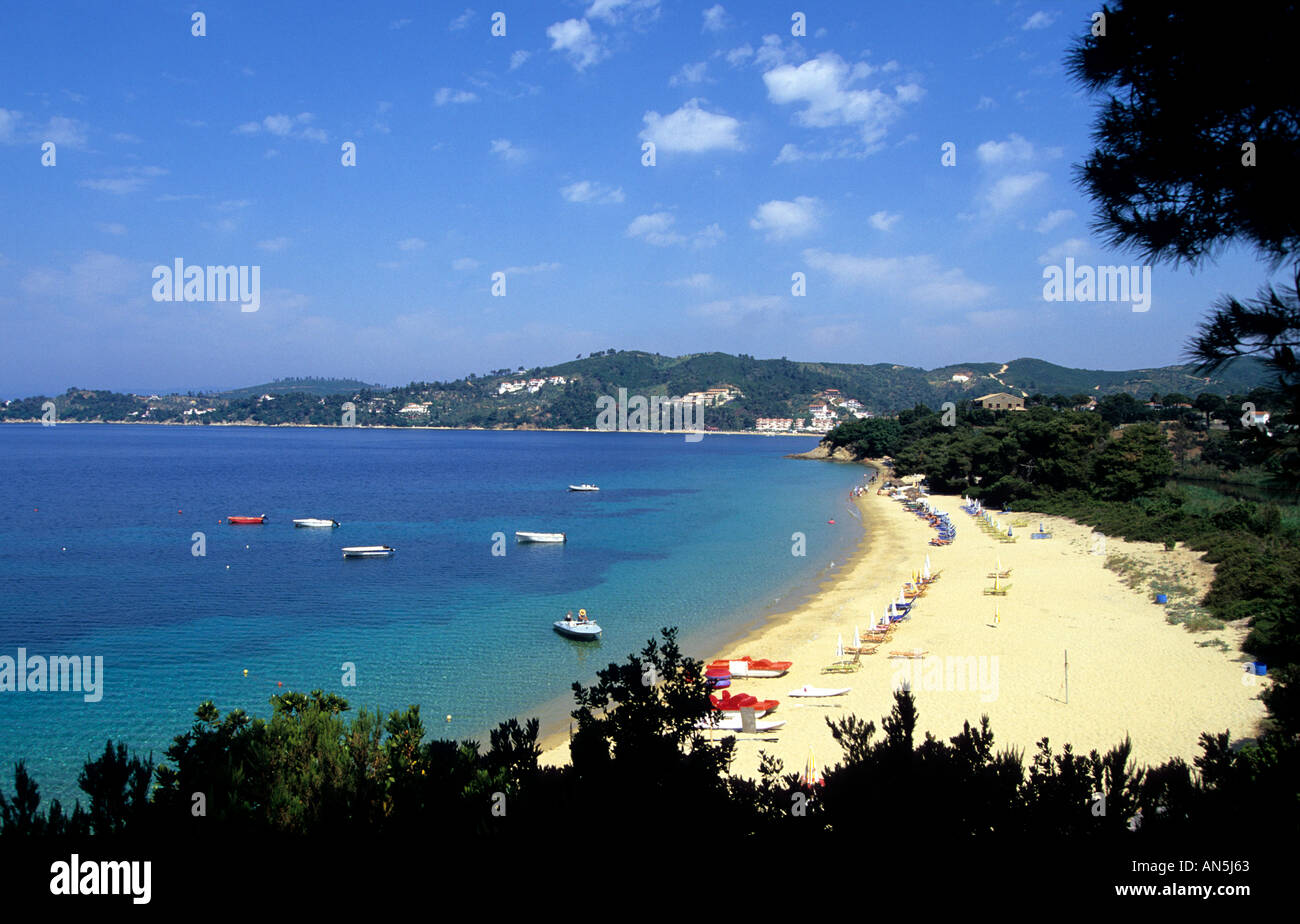 greece northern sporades skiathos island vromolimnos beach Stock Photo ...