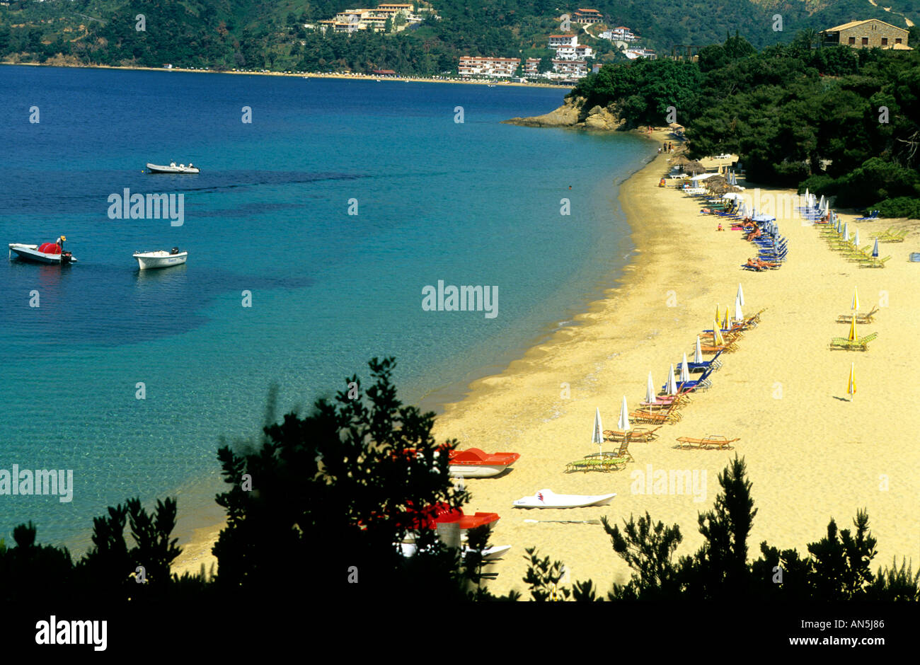 greece northern sporades skiathos island vromolimnos beach Stock Photo ...