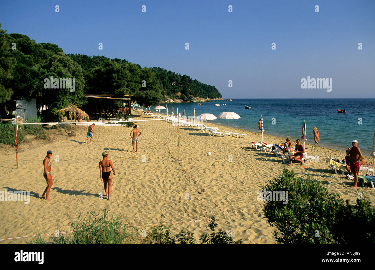 greece northern sporades skiathos island vromolimnos beach Stock Photo ...
