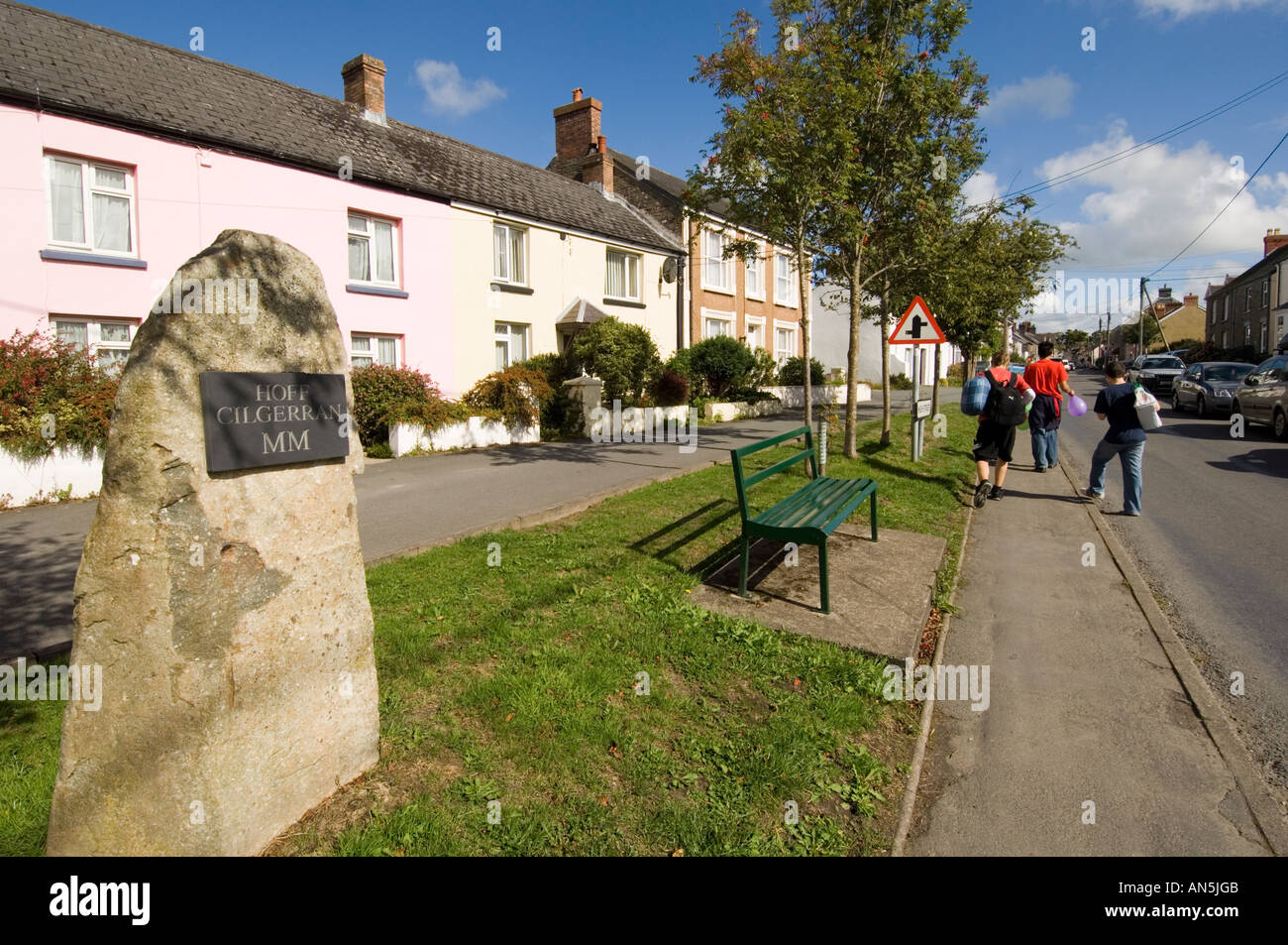 Cilgerran village Pembrokeshire west wales summer afternoon UK Stock ...