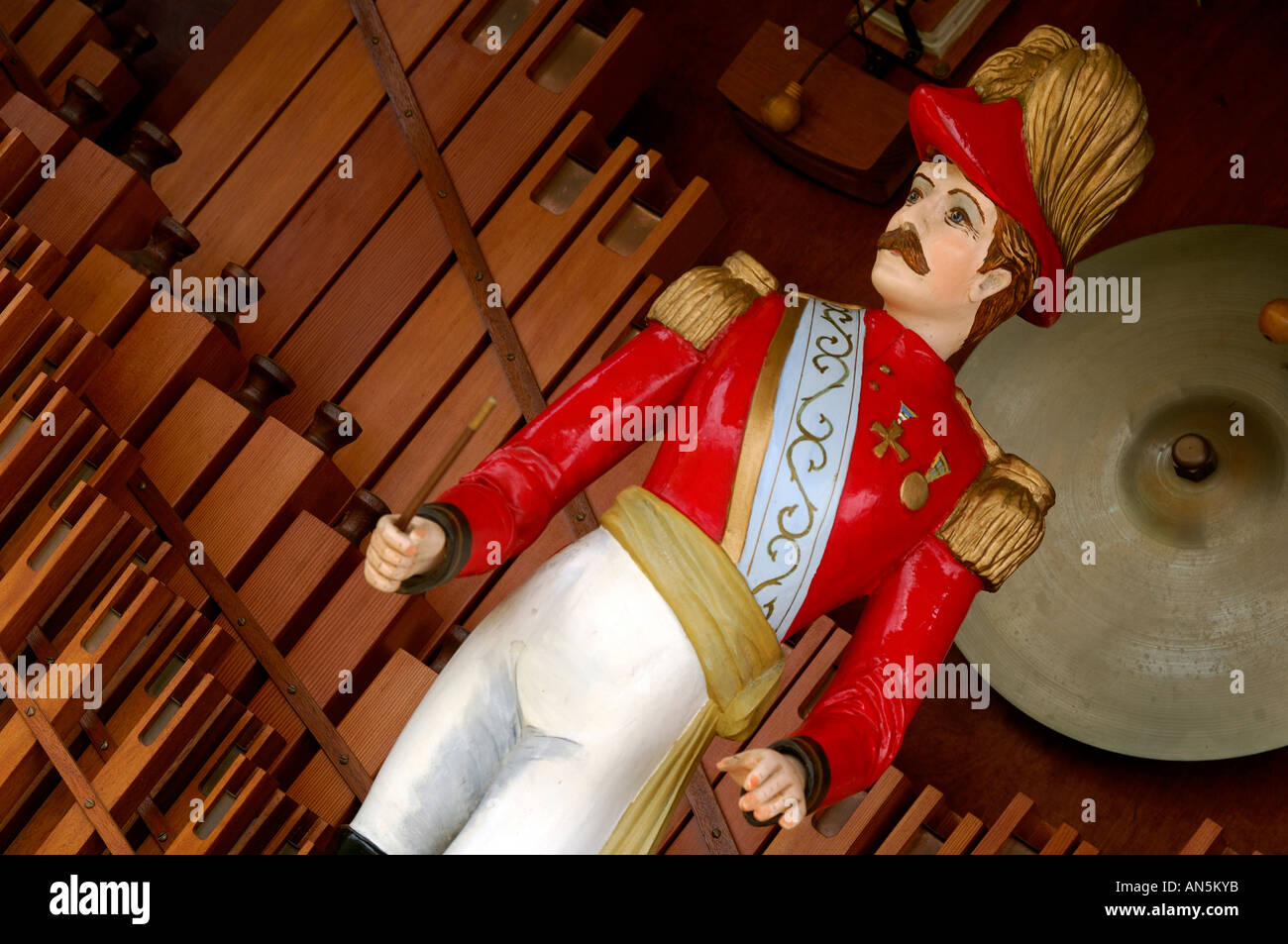 Close up detail of a vintage fairground steam organ Stock Photo - Alamy