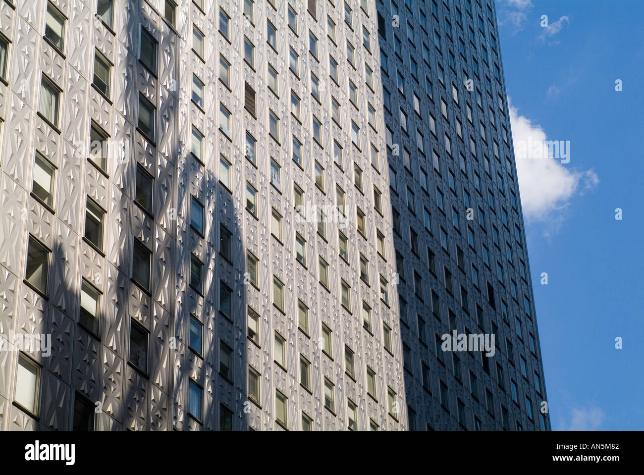 New York City Building abstract with cloud Stock Photo - Alamy