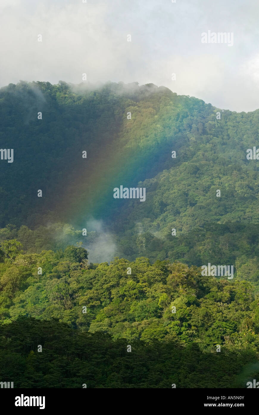Montane Rainforest, Poas Volcano, Costa Rica RAINBOW Stock Photo - Alamy