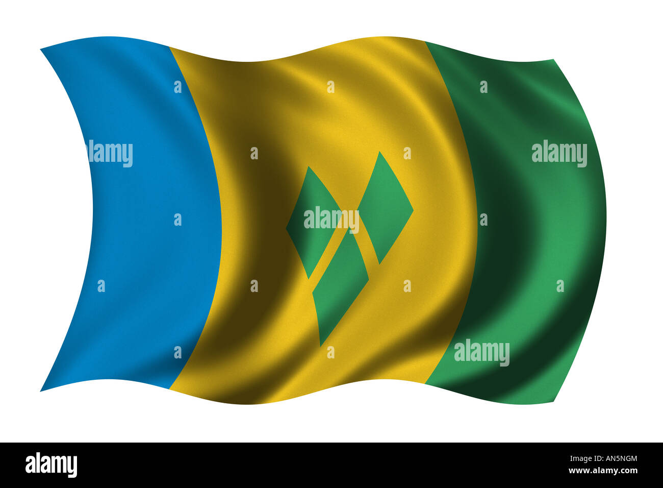 St vincent national flag hi-res stock photography and images - Alamy