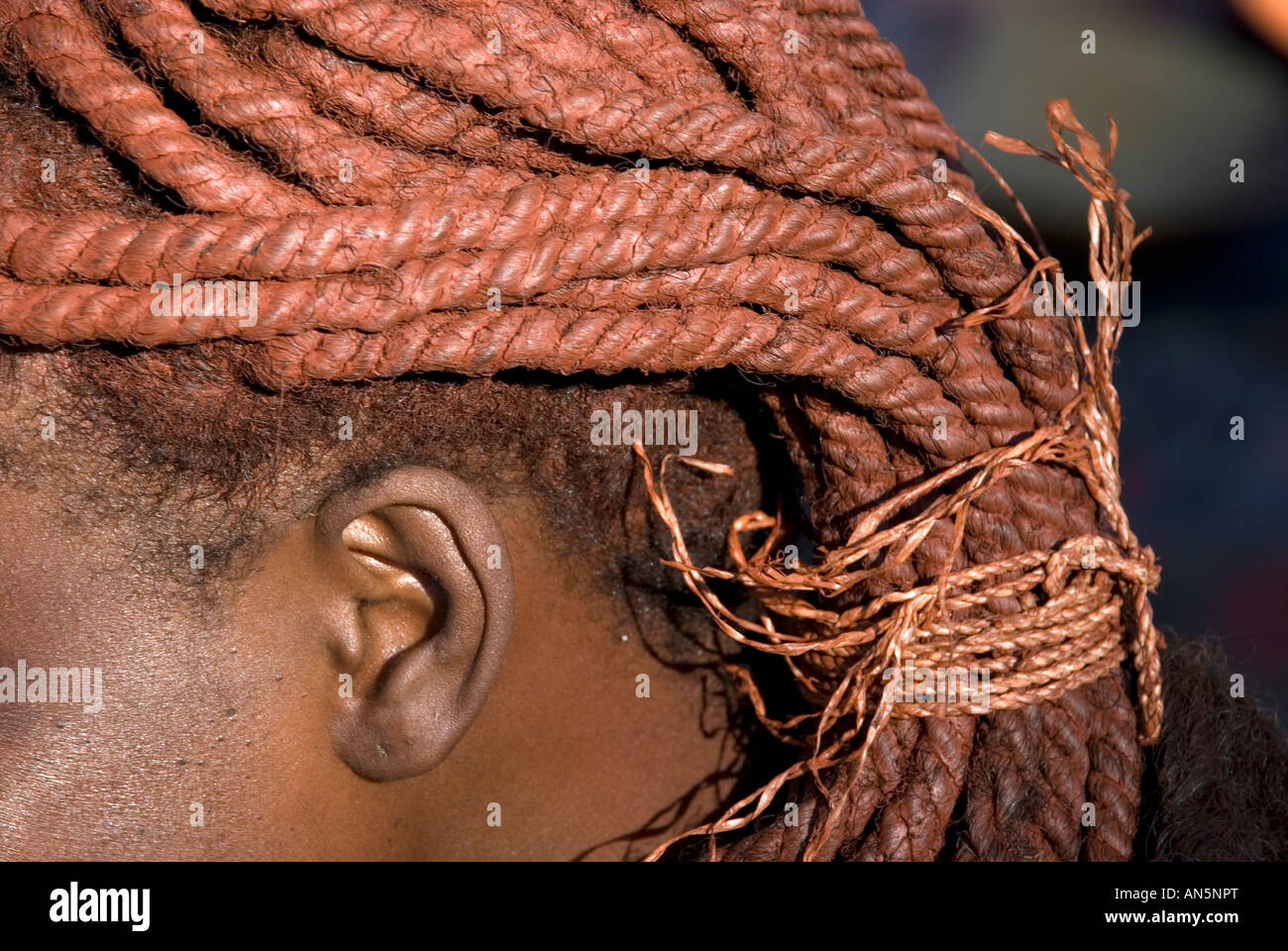 himba hairstyle, windhoek, namibia Stock Photo - Alamy