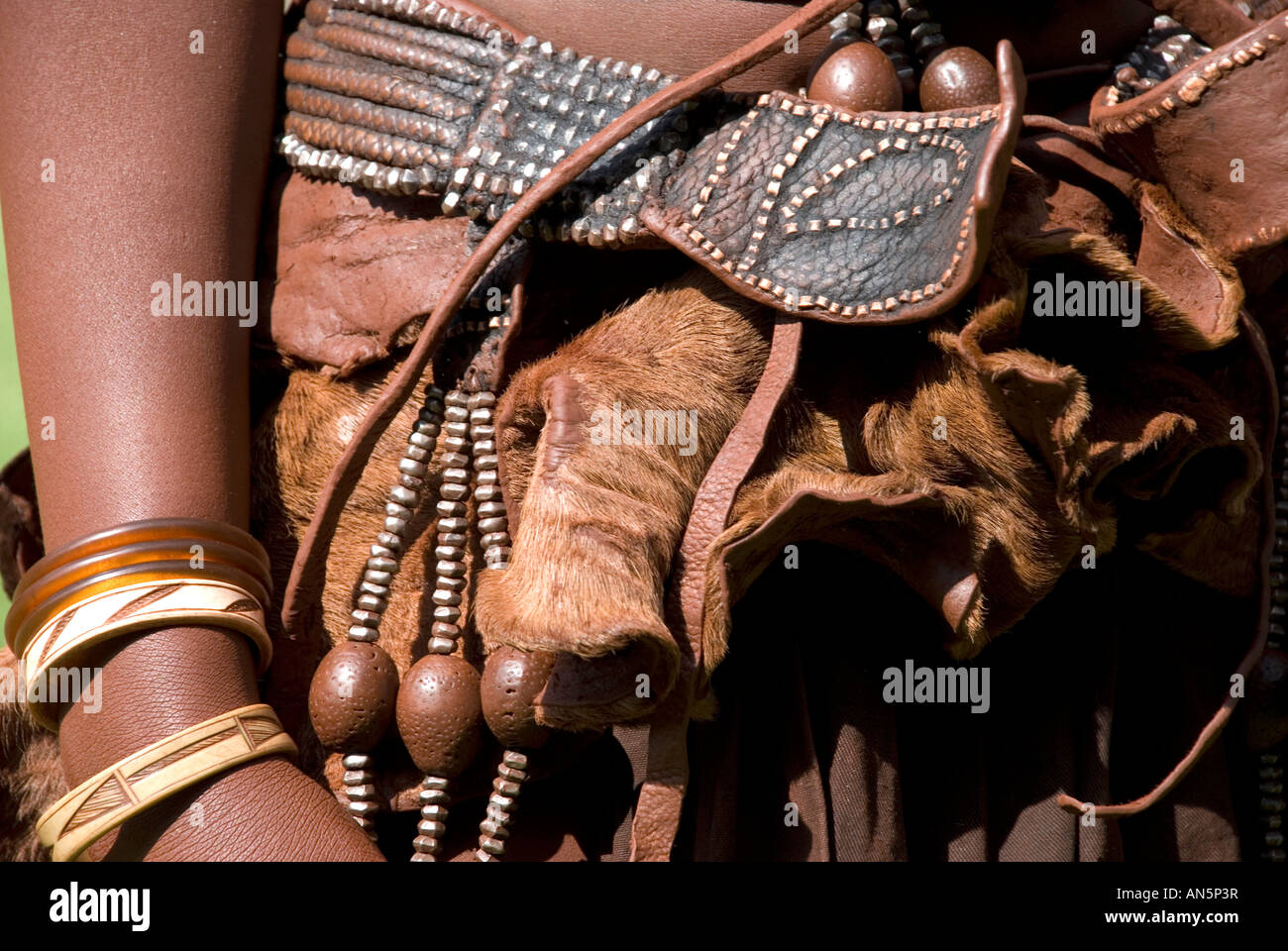 himba woman's costume detail, Windhoek, namibia Stock Photo - Alamy
