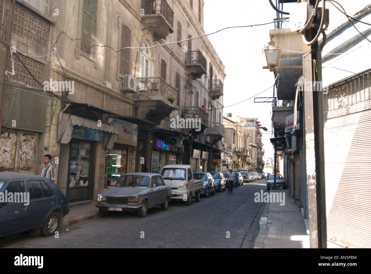 Streetscape in Damascus, Syria Stock Photo - Alamy