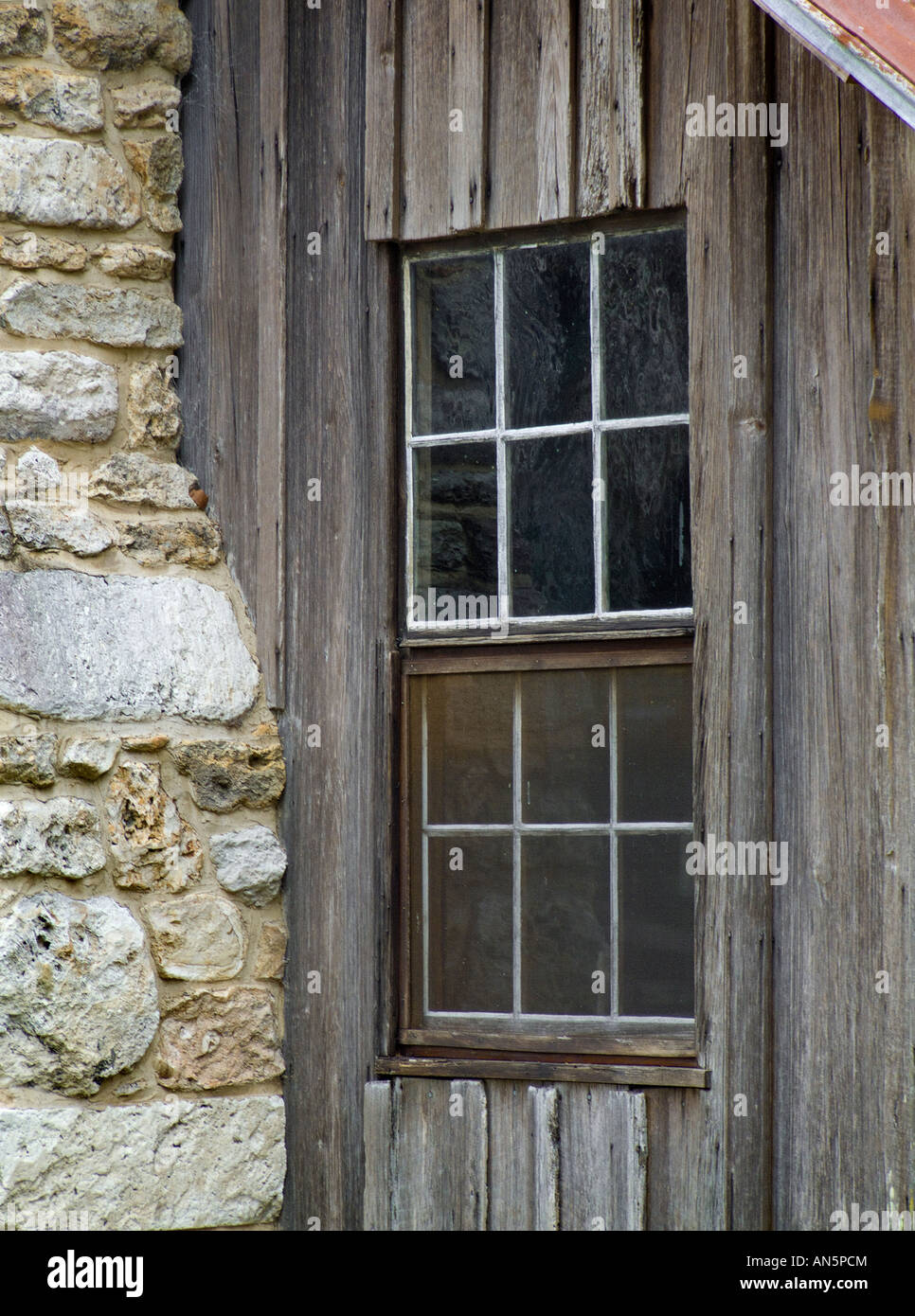 window on old shack Dudley Farm Historic State Park Newberry Florida ...