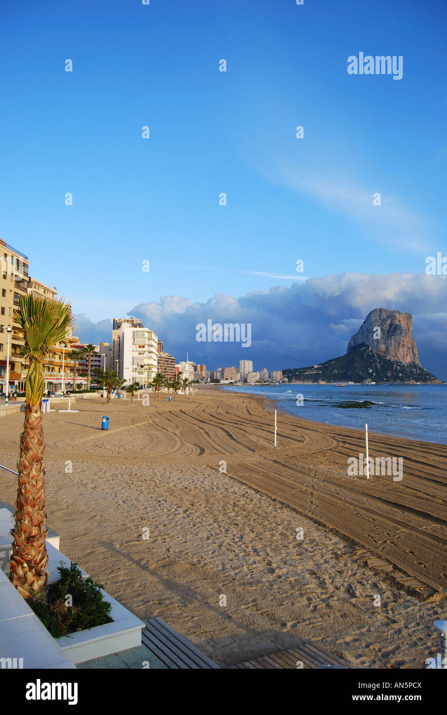 Playa Arenal-Bol, Calpe, Costa Blanca, Alicante Province, Spain Stock ...