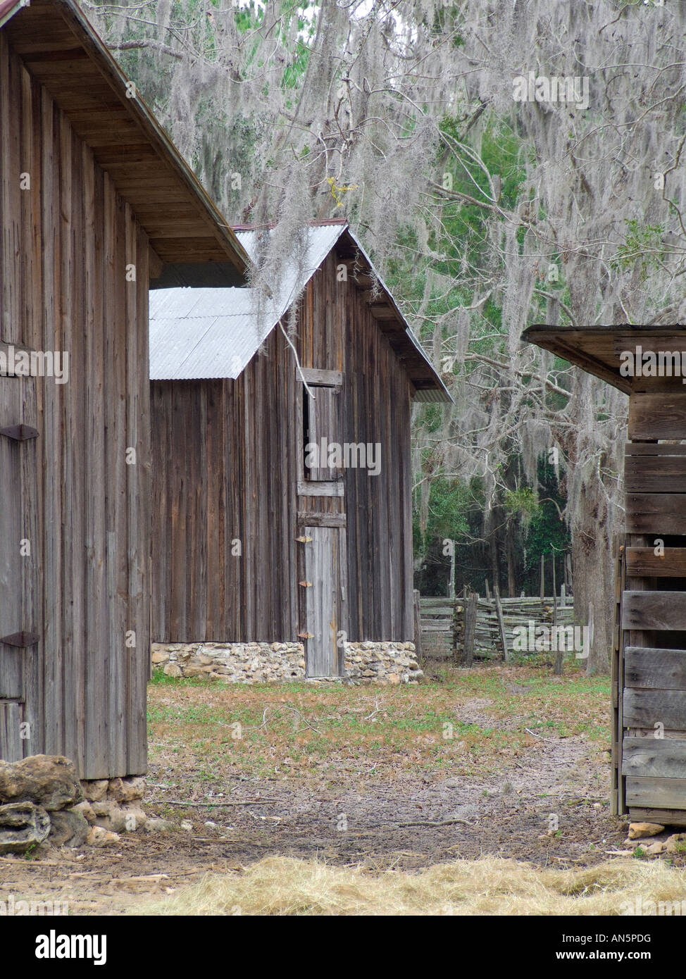 barns Dudley Farm Historic State Park Newberry Florida historical ...
