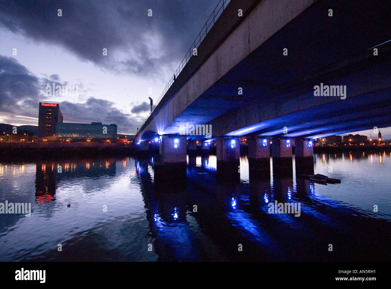 Laganside, M3 Bridge, Belfast Stock Photo - Alamy