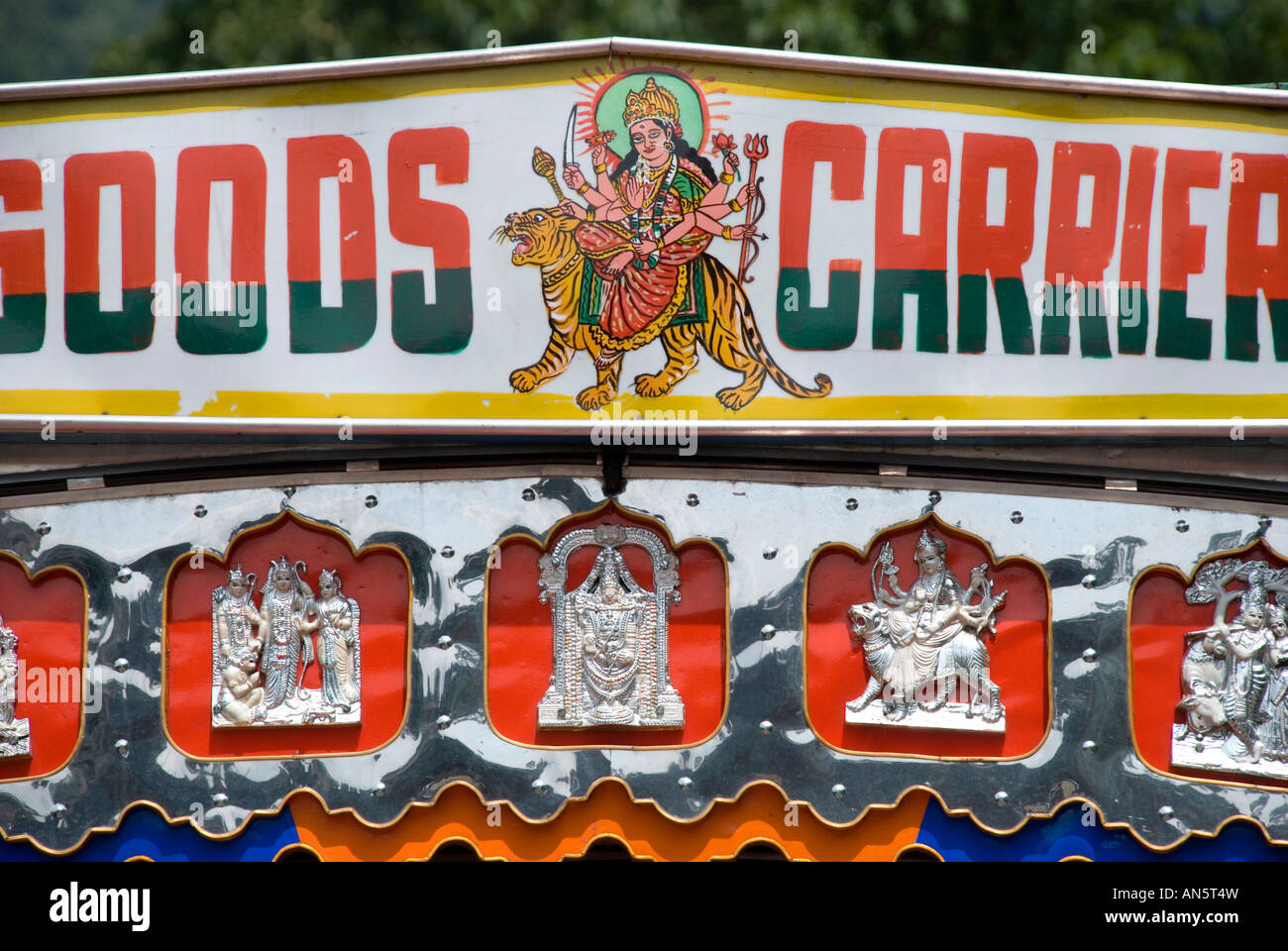 truck cabin roof detail, sikkim, india Stock Photo - Alamy