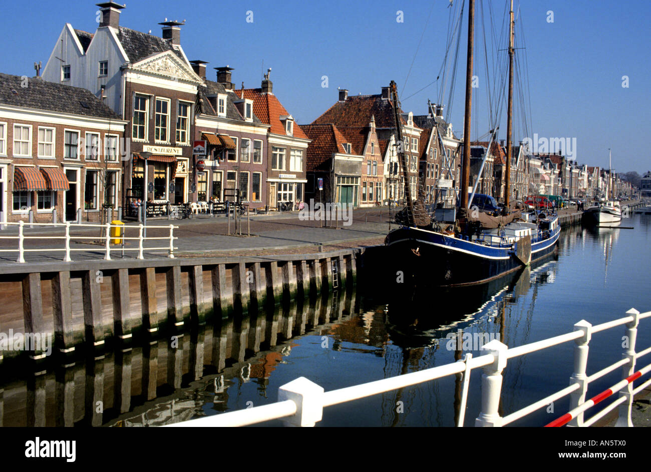 Harlingen Historic Town Port Friesland Netherlands Stock Photo - Alamy