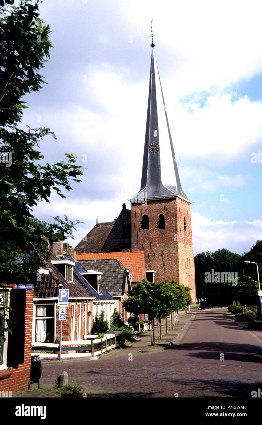 Friesland Holwerd Church Religion Fryslan Netherlands Holland Stock ...