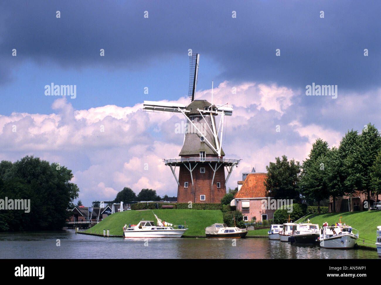 Dokkum Friesland.Fortifications are well preserved and are known as the ...